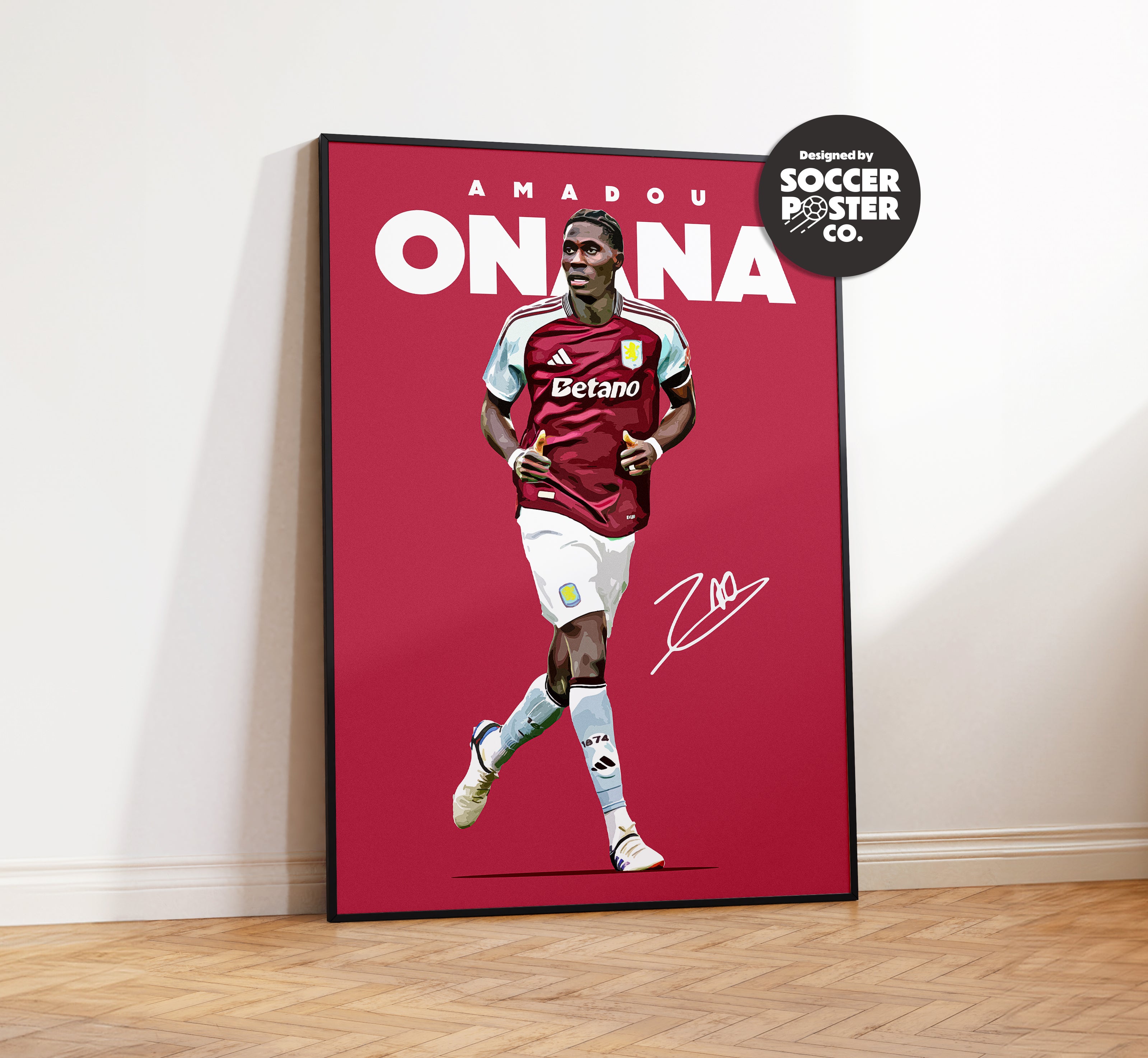 Amadou Onana 24/25 4K Poster – SoccerPosterCo
