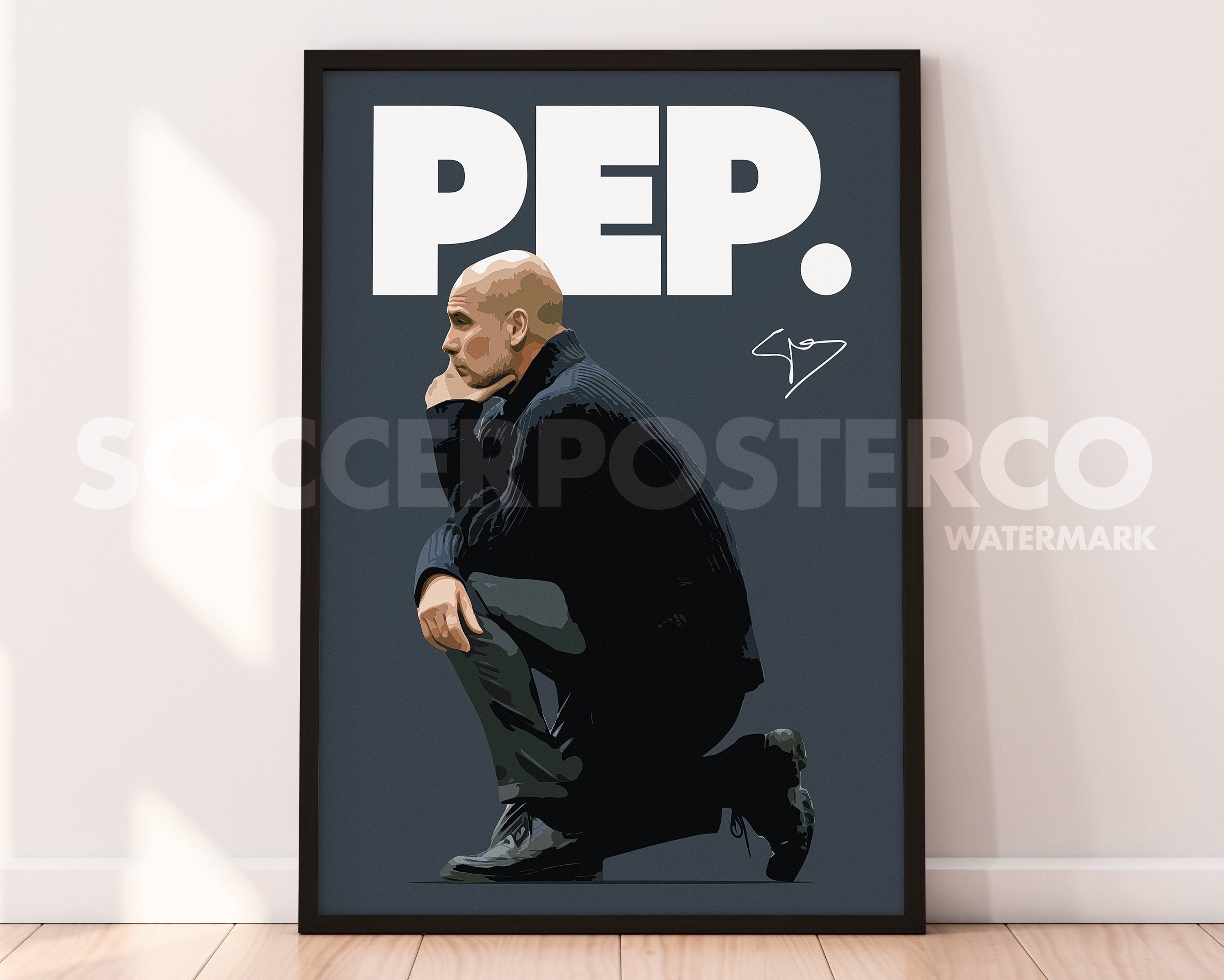 Pep Guardiola 4K Poster – SoccerPosterCo