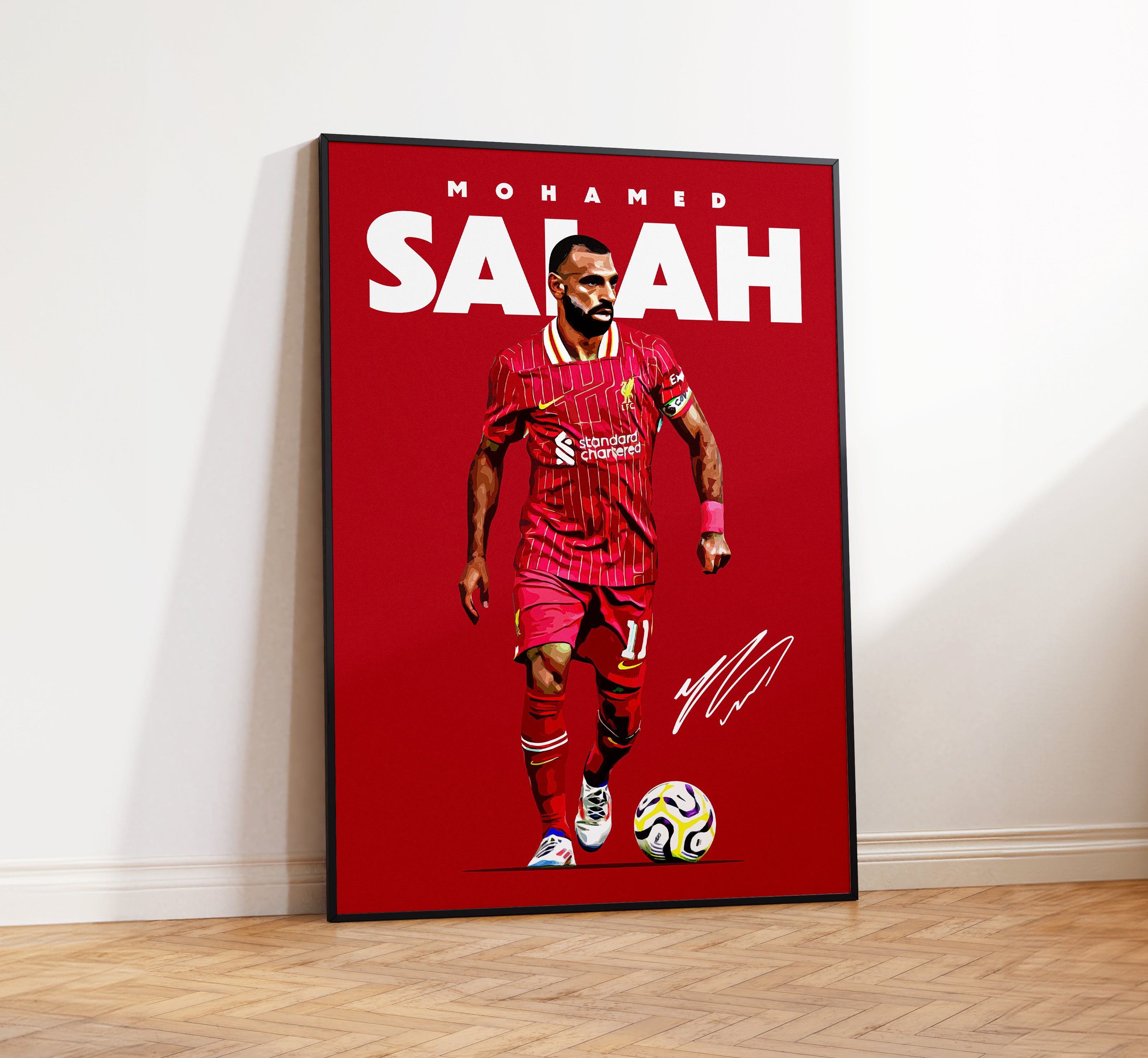 Mohamed Salah 24/25 4K Poster – SoccerPosterCo
