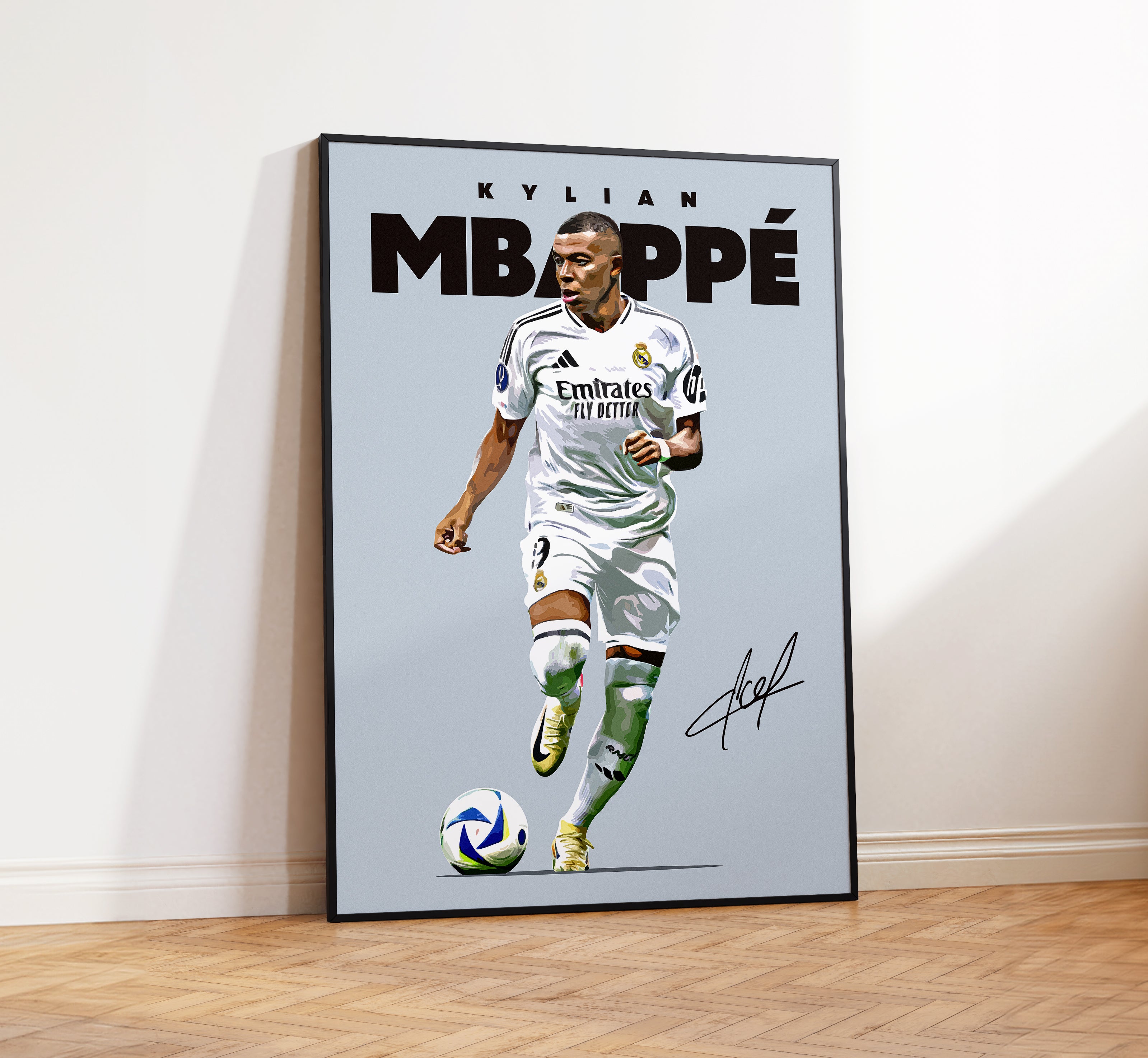 Kylian Mbappe 24/25 4K Poster – SoccerPosterCo