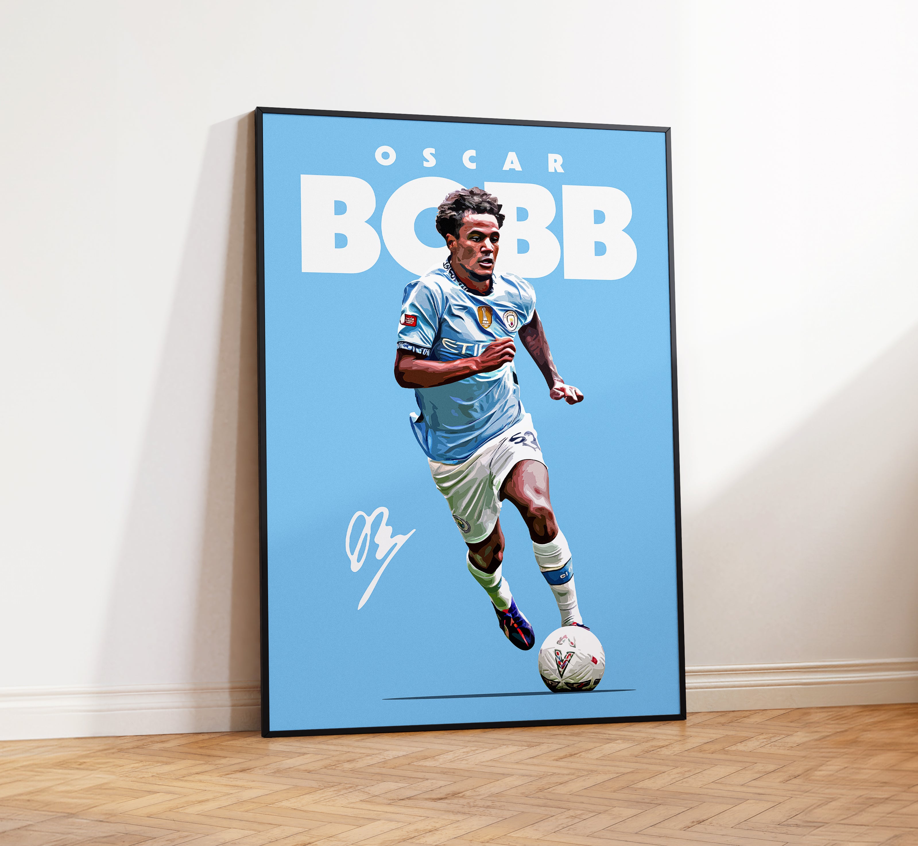 Oscar Bobb 24/25 4K Poster – SoccerPosterCo