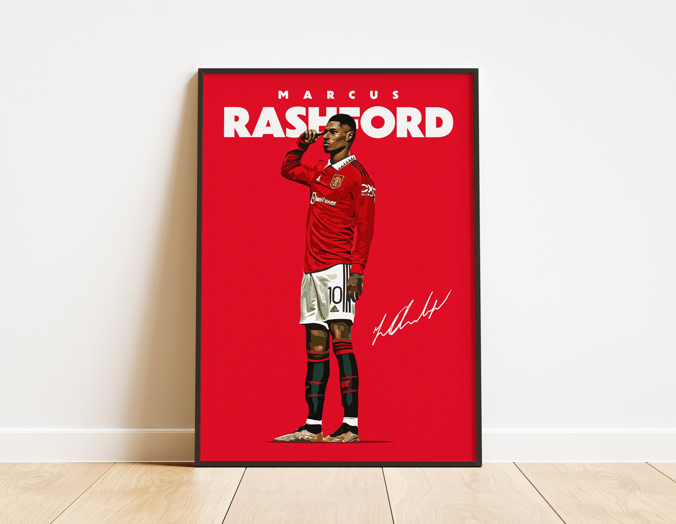 Marcus Rashford 4K Poster – SoccerPosterCo