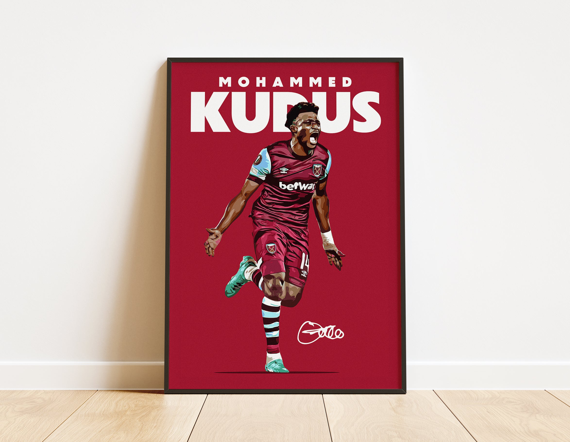 Mohammed Kudus 4K Poster – SoccerPosterCo