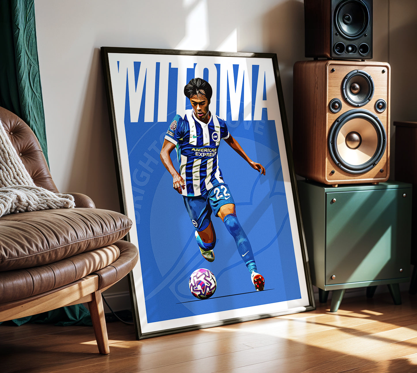 Kaoru Mitoma 25/26 4K (Home) Poster – SoccerPosterCo