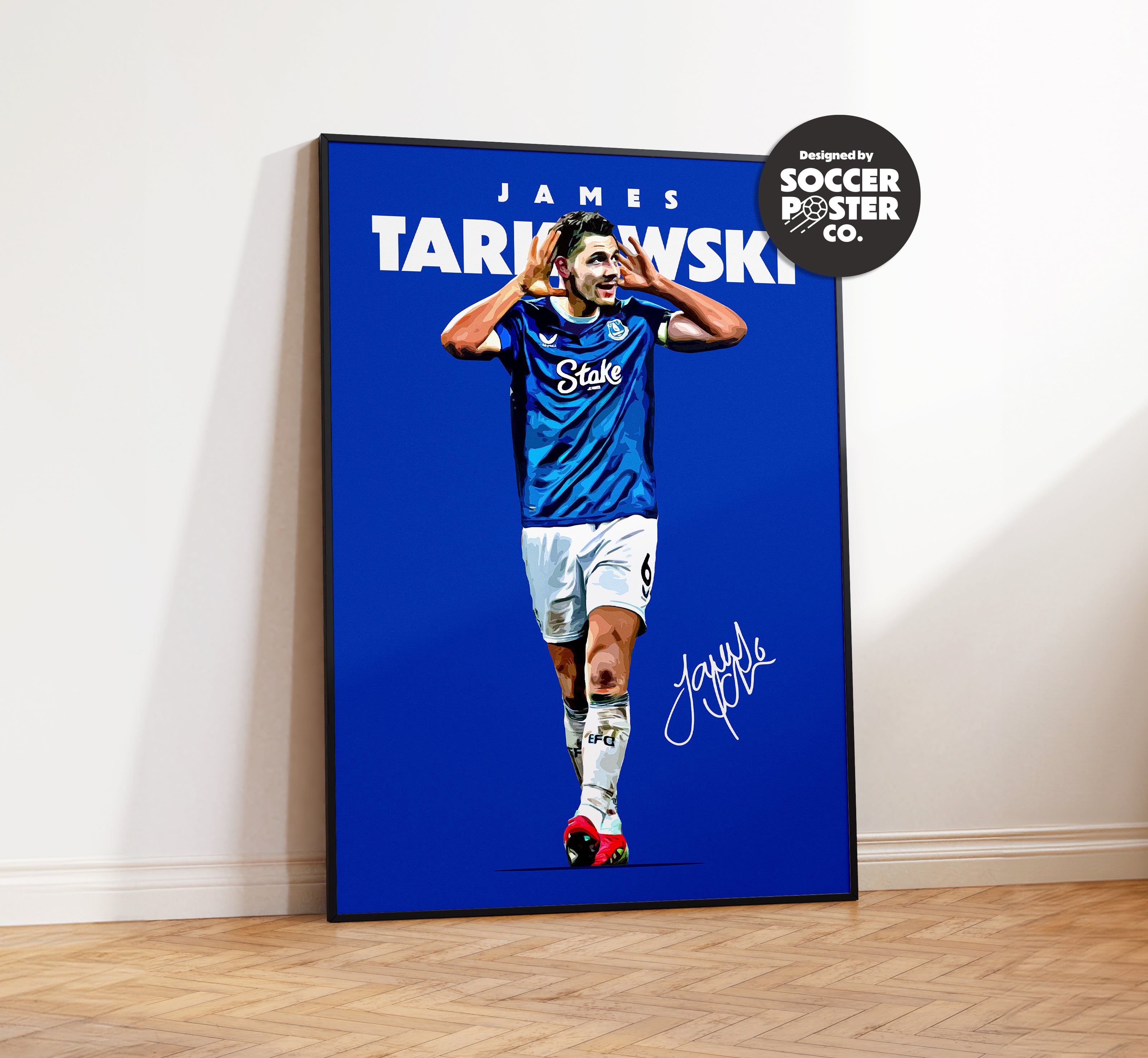James Tarkowski 24/25 4K Poster – SoccerPosterCo