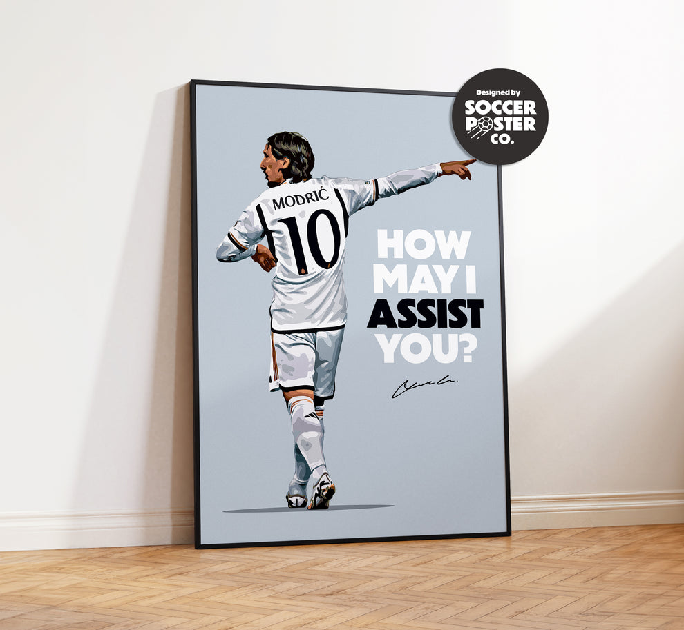 Luka Modric 4K Poster – SoccerPosterCo