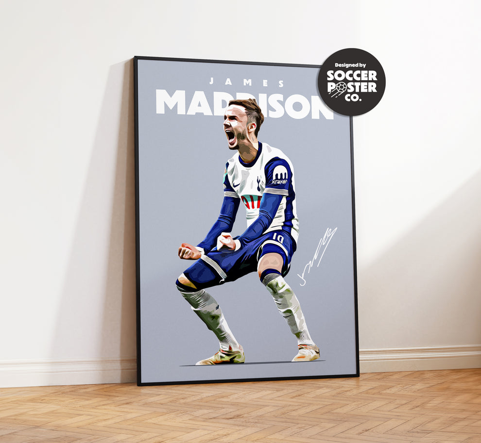 James Maddison 24/25 4K Poster – SoccerPosterCo