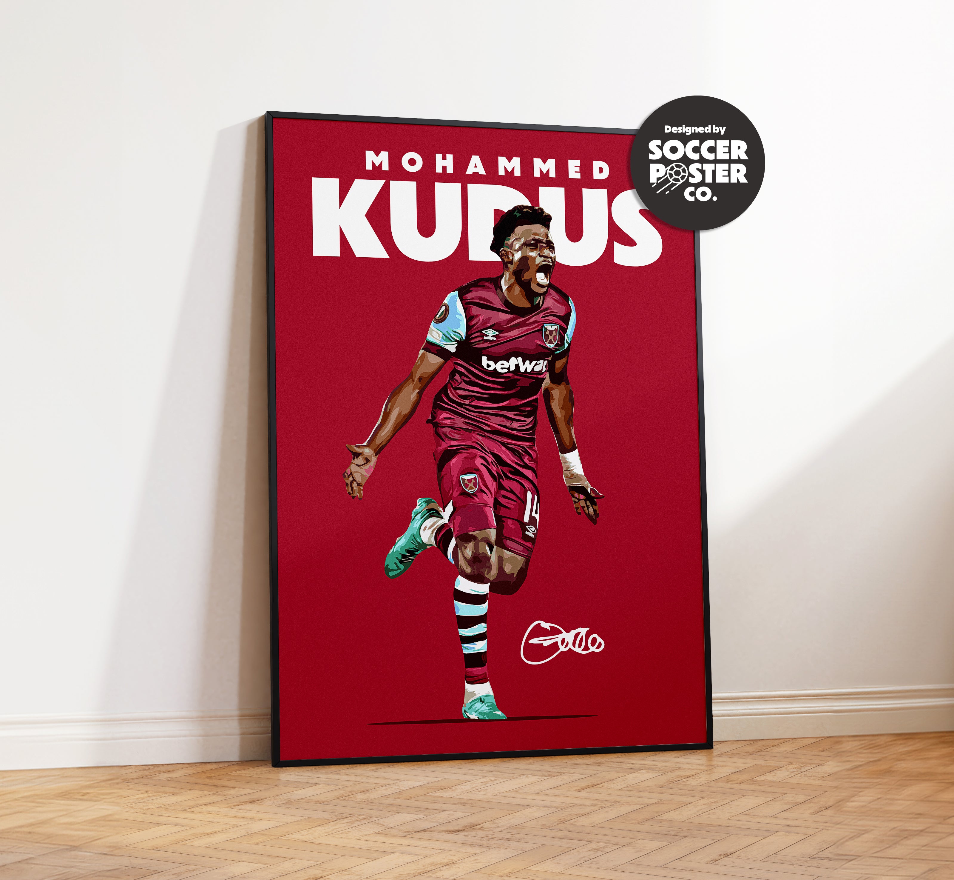 Mohammed Kudus 4K Poster – SoccerPosterCo