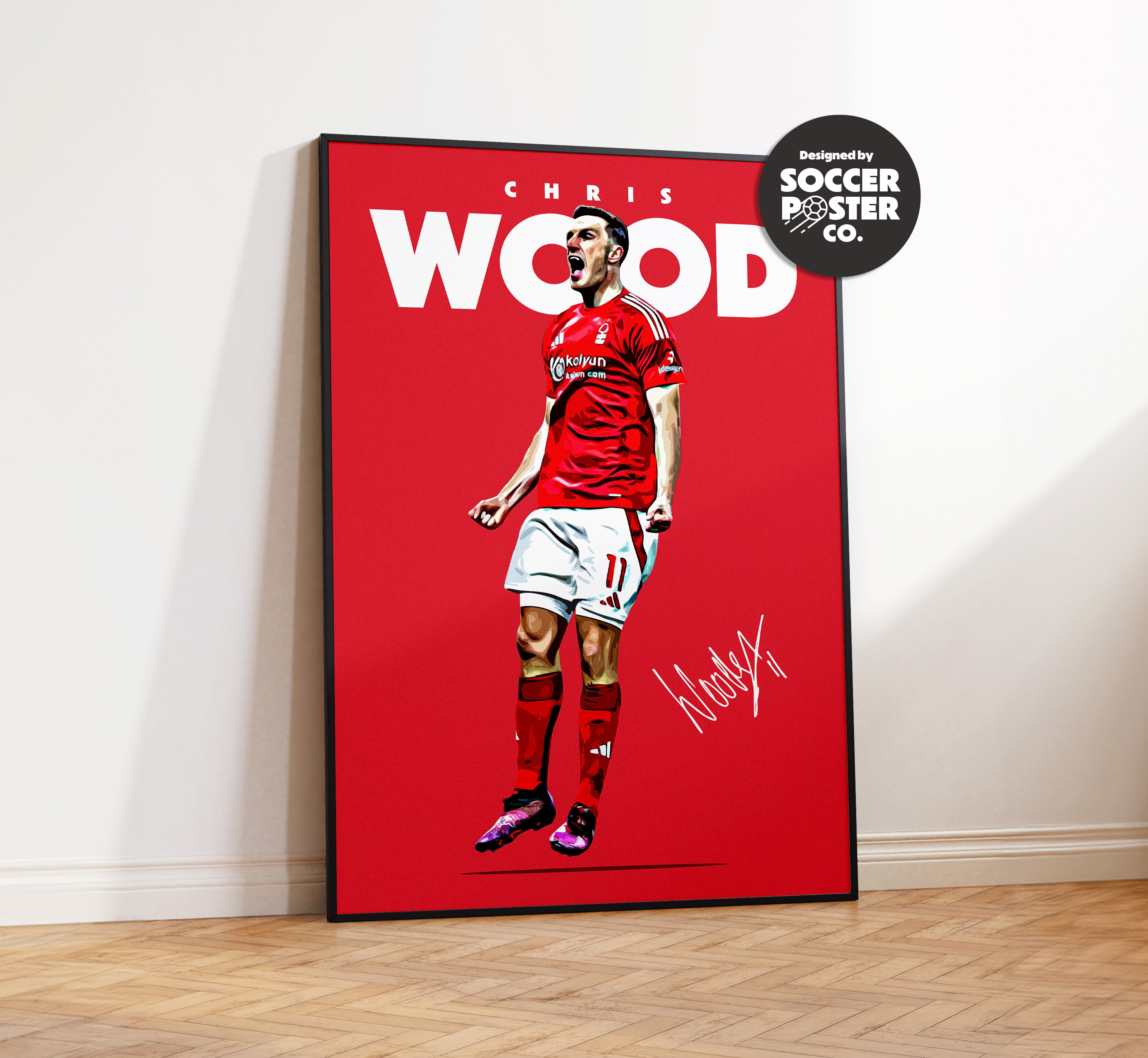 Chris Wood 24/25 4K Poster – SoccerPosterCo