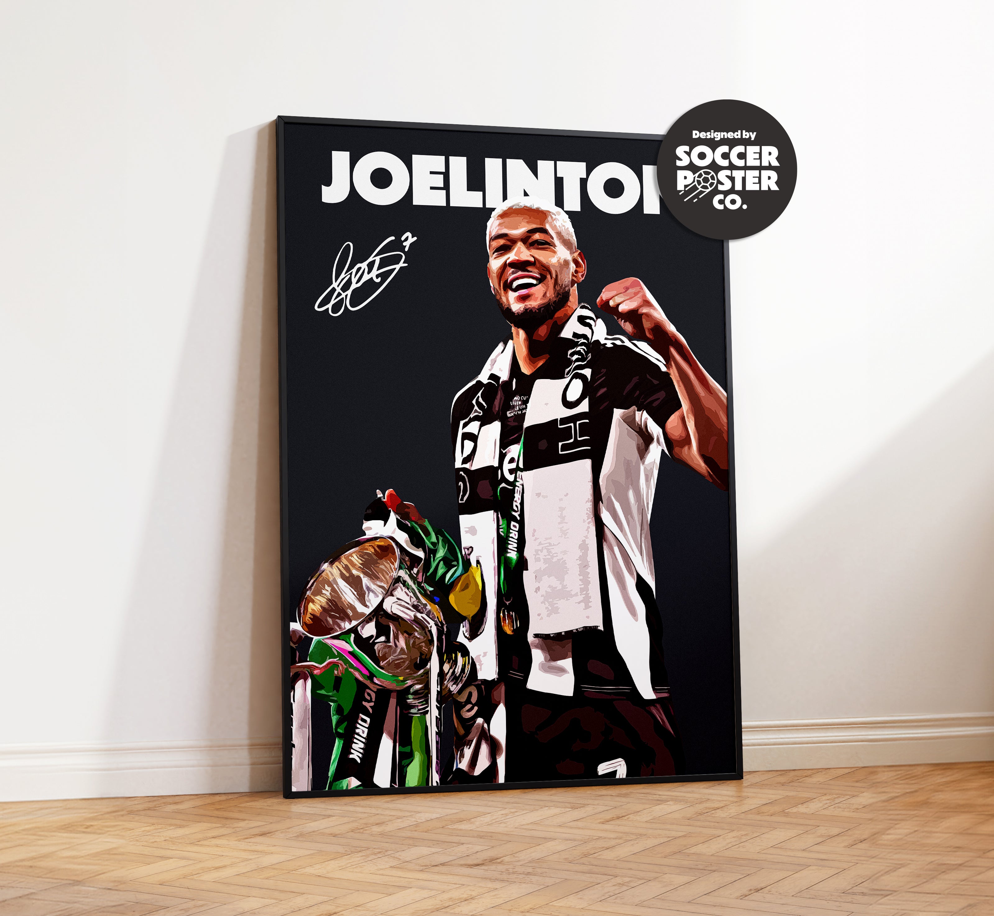 Joelinton 24/25 4K Carabao Cup Poster – SoccerPosterCo