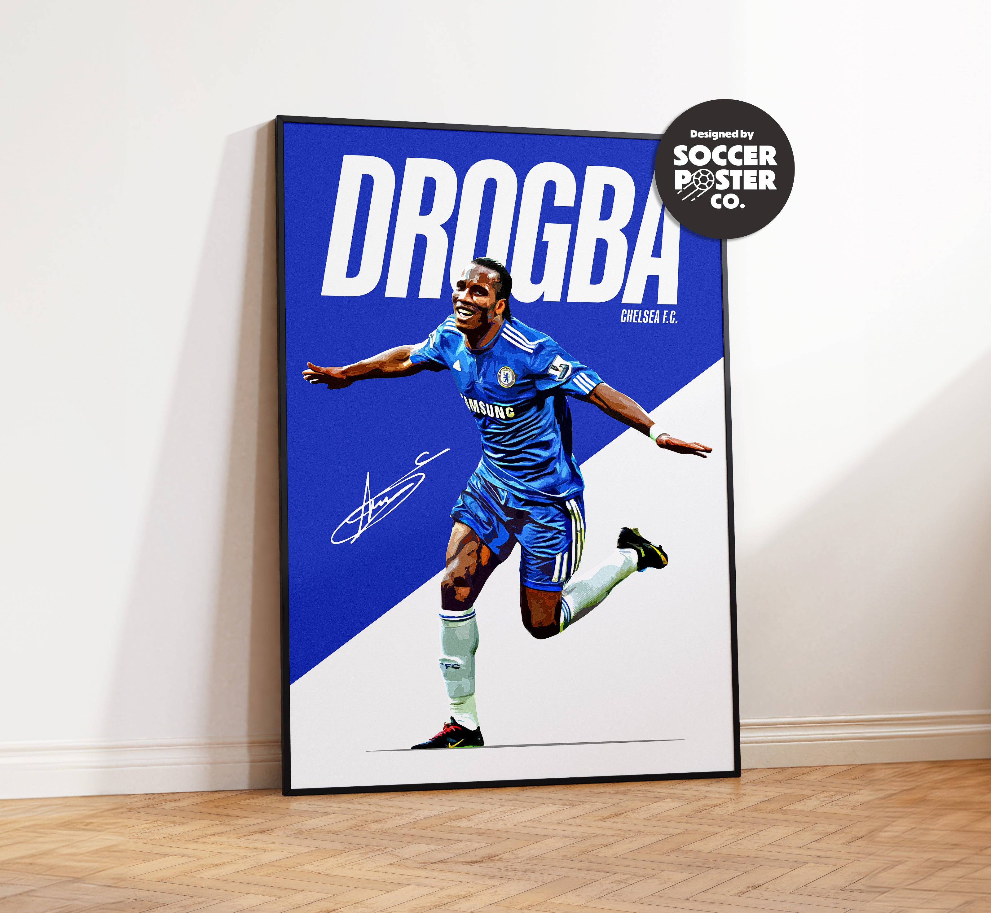 Didier Drogba 4K Icon Poster – SoccerPosterCo