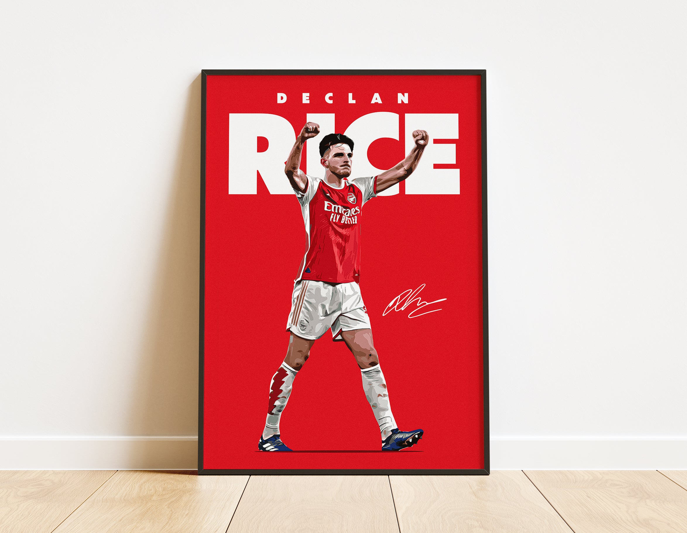 Declan Rice 4K Poster – SoccerPosterCo