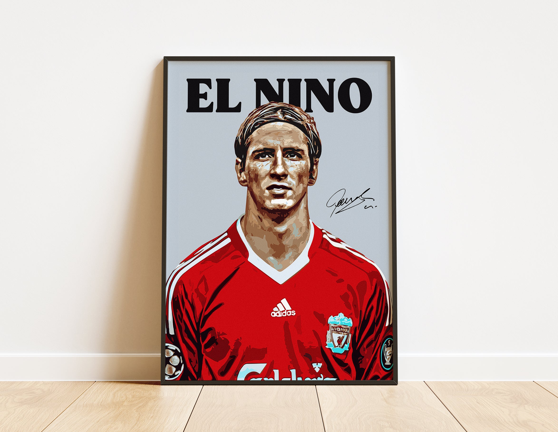 Fernando Torres 'El Nino' 4K Poster – SoccerPosterCo