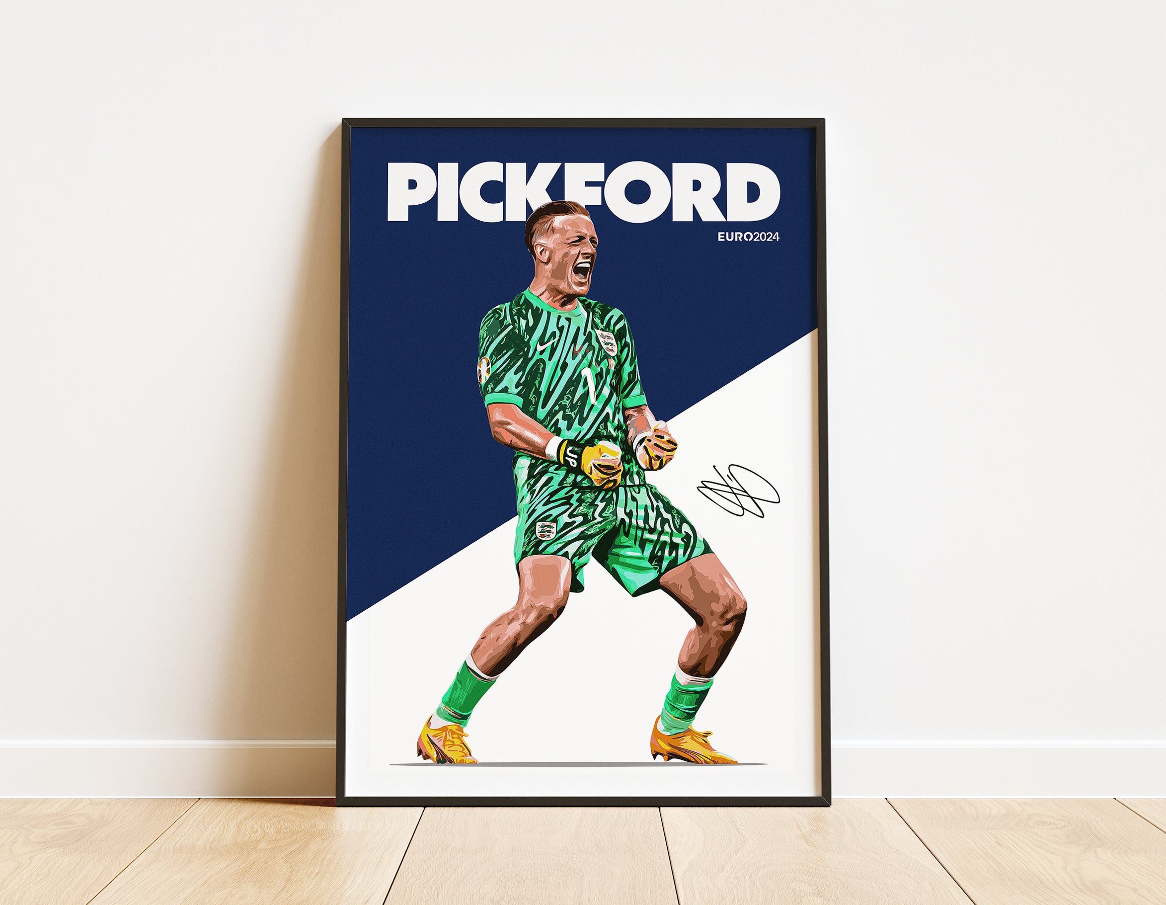 Euro 2024 - Jordan Pickford 4K Poster – SoccerPosterCo