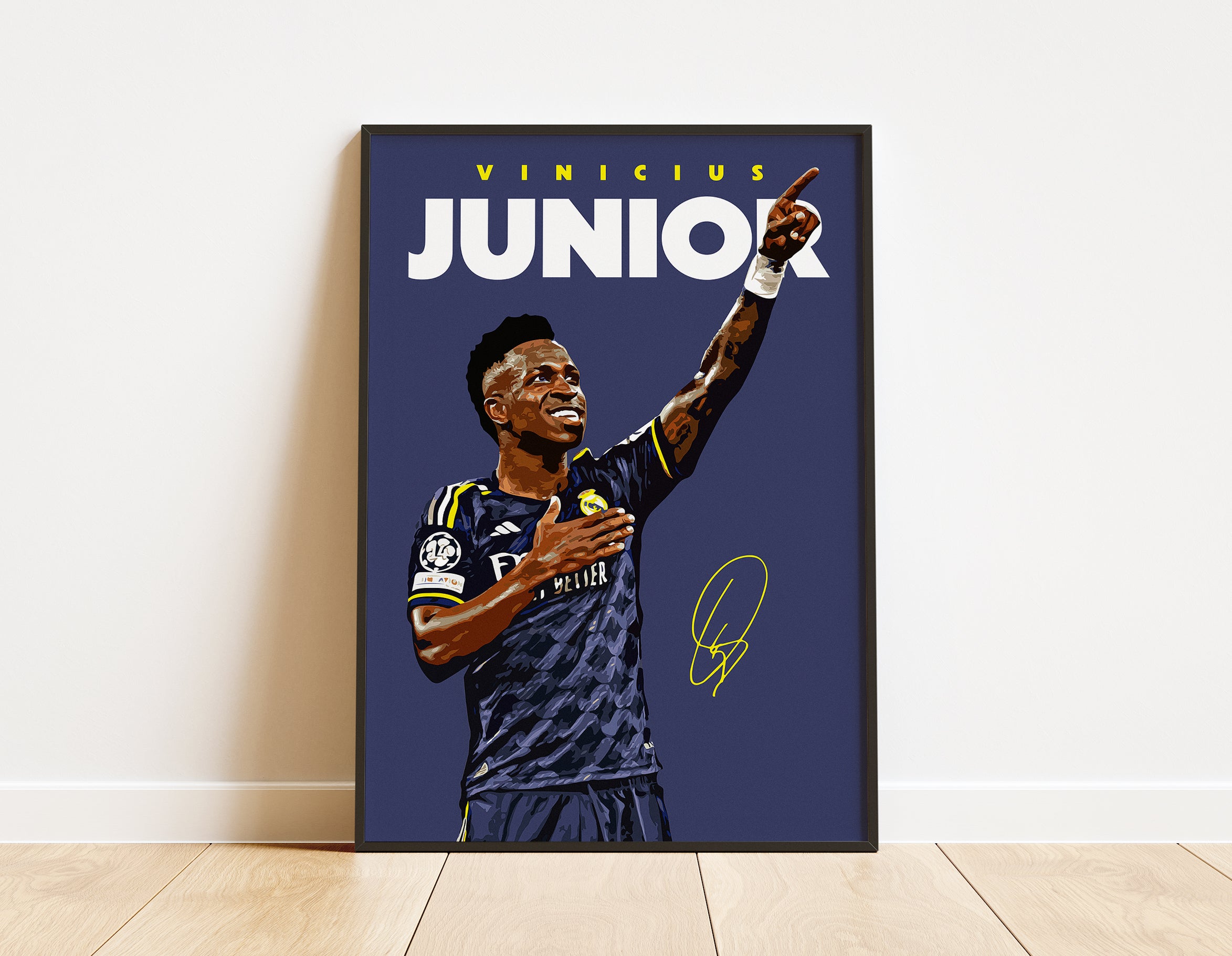 Vinicius Junior 4K Poster – SoccerPosterCo