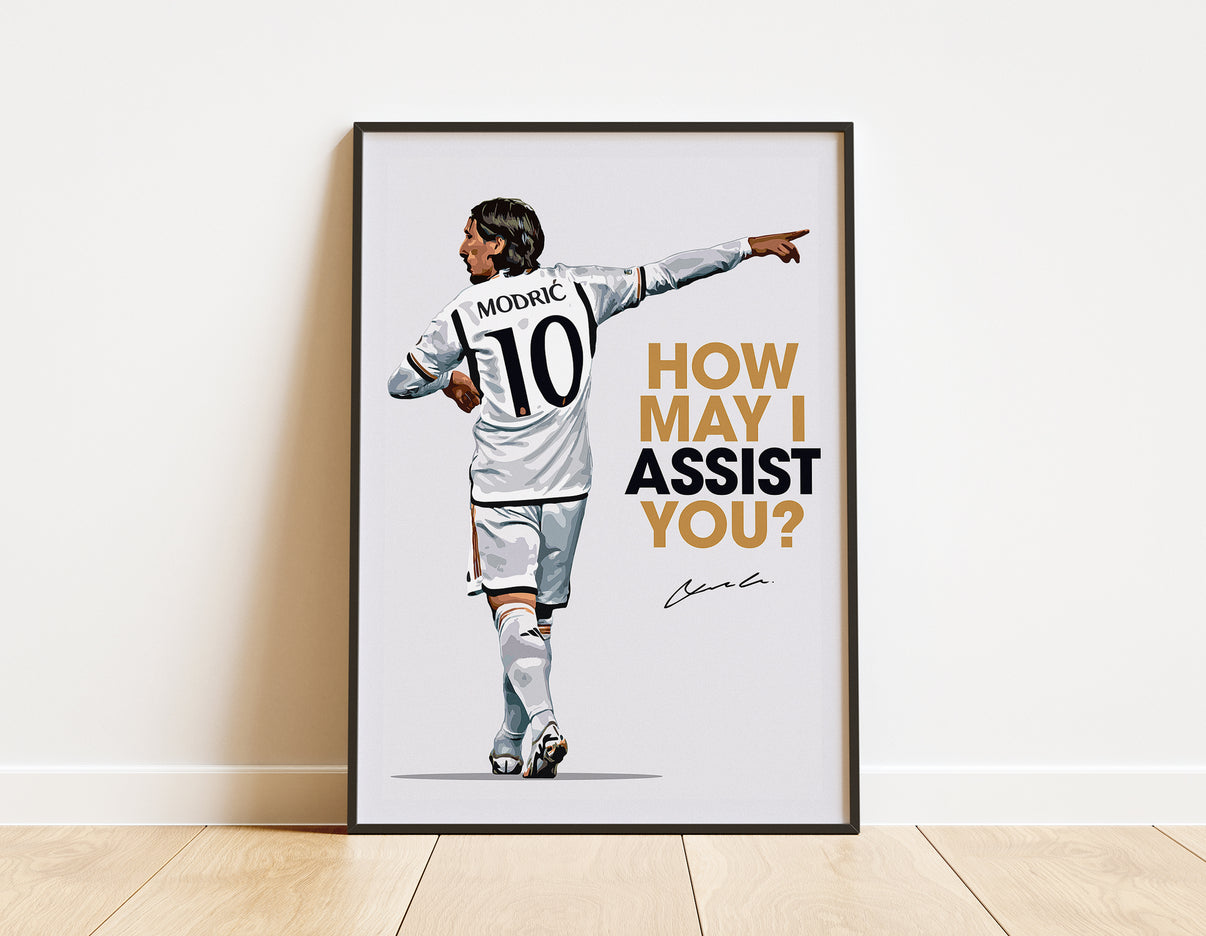 Luka Modric 4K Poster – SoccerPosterCo