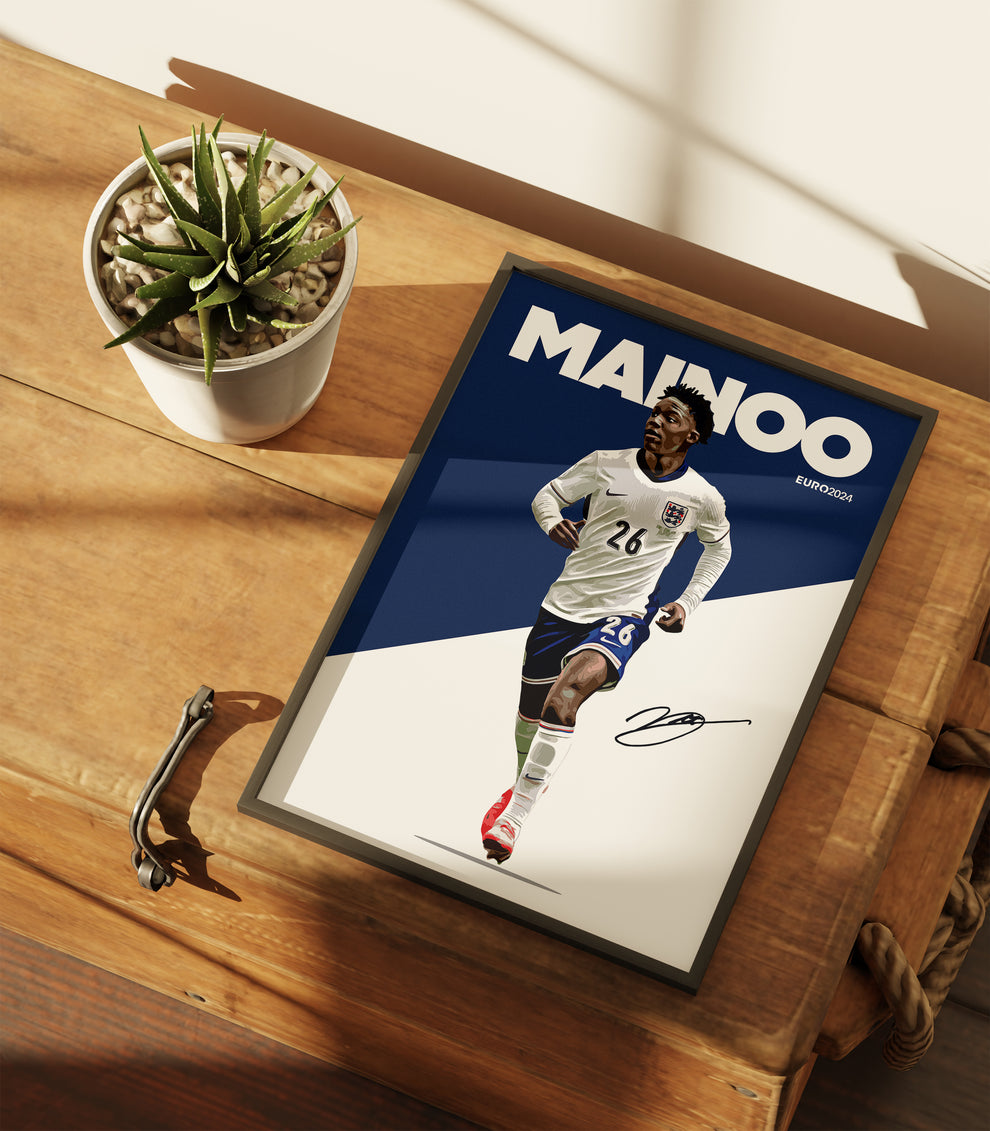 Euro 2024 - Kobbie Mainoo 4K Poster – SoccerPosterCo