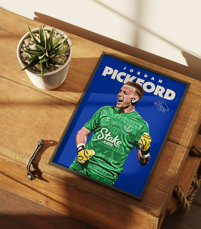 Jordan Pickford 4K Poster – SoccerPosterCo