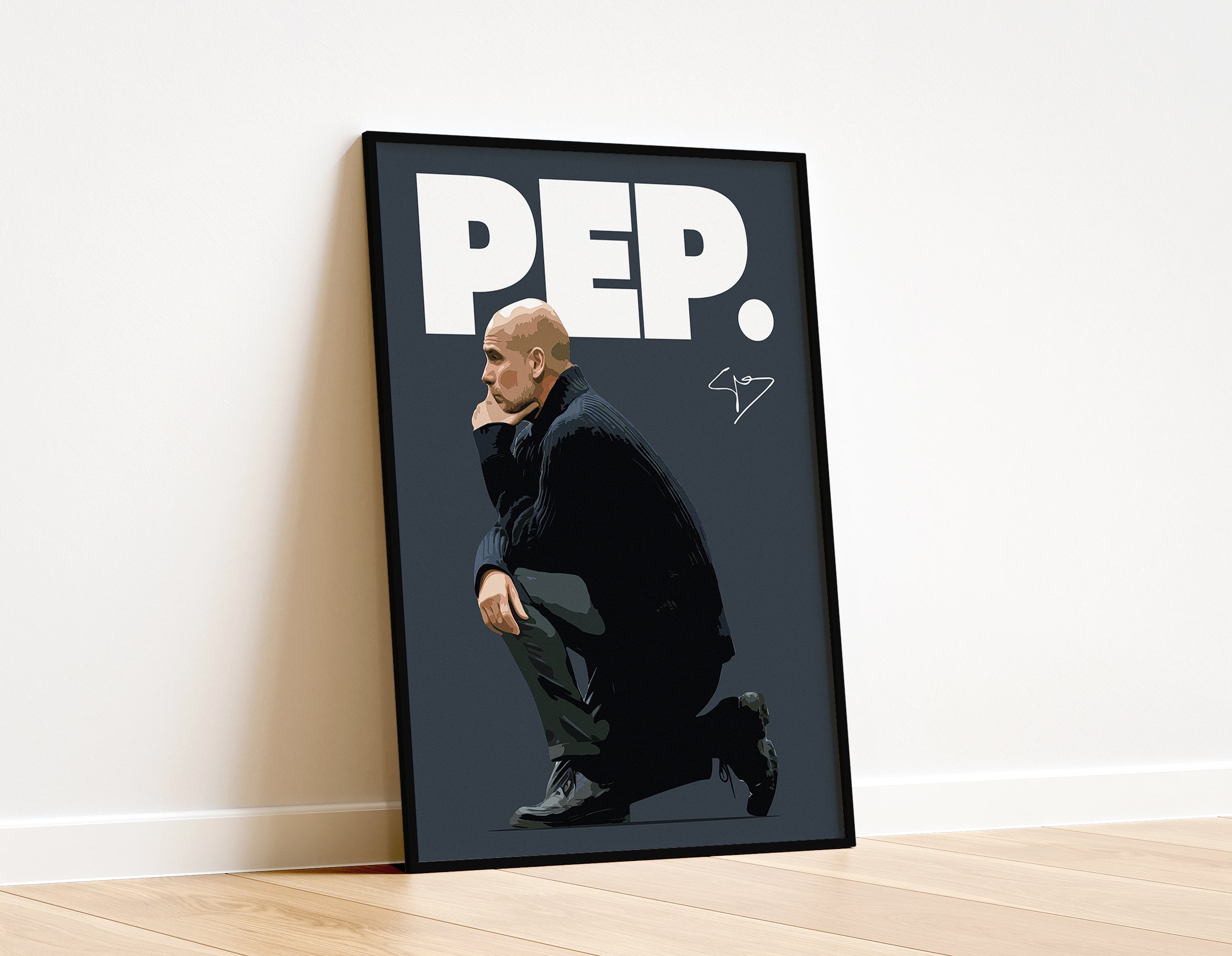 Pep Guardiola 4K Poster – SoccerPosterCo