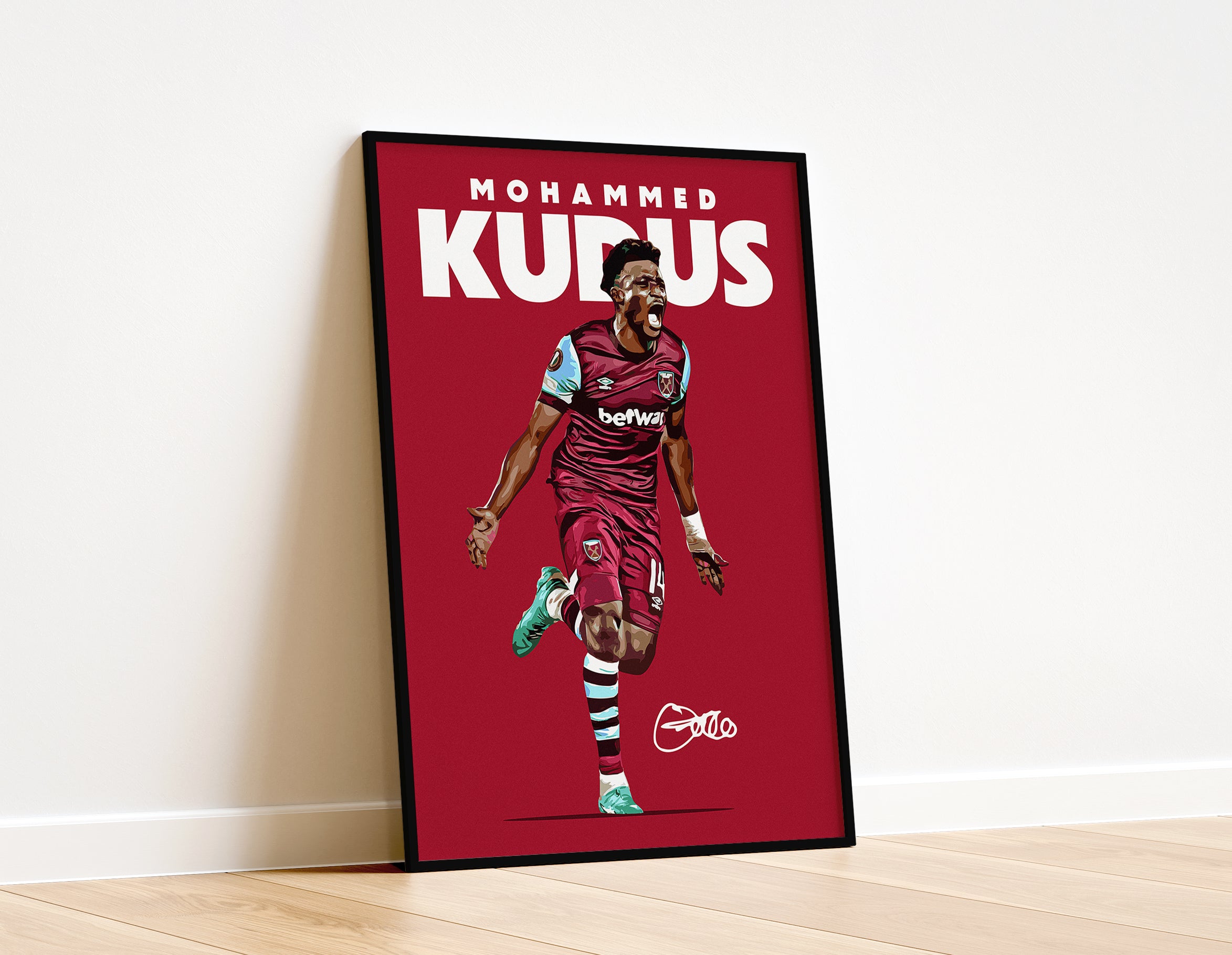 Mohammed Kudus 4K Poster – SoccerPosterCo