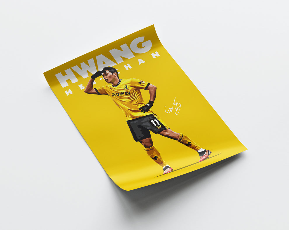 Hwang Hee-chan 4K Poster – SoccerPosterCo