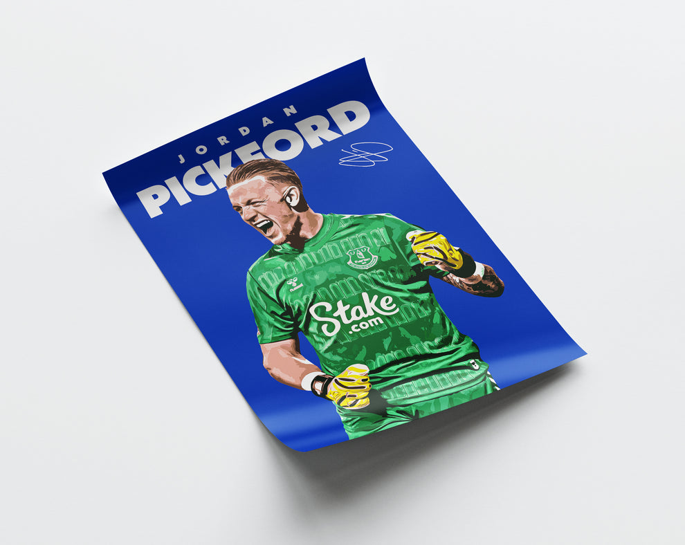 Jordan Pickford 4K Poster – SoccerPosterCo