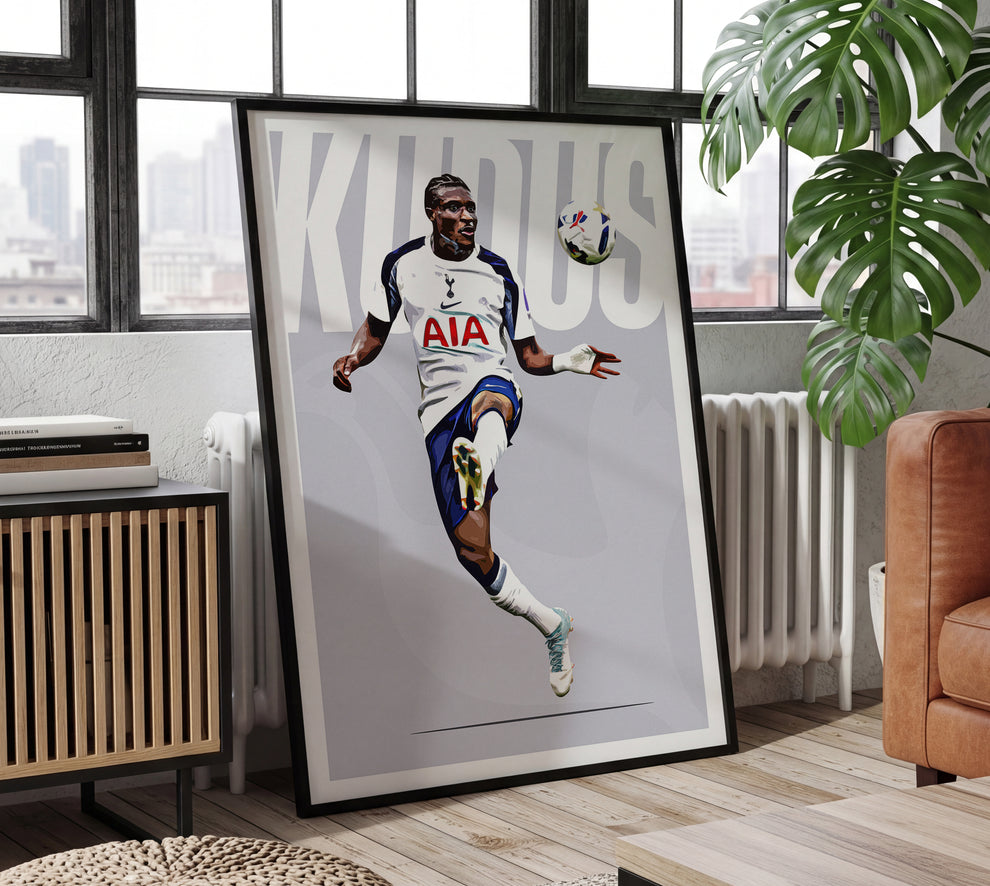 Mohammed Kudus 25/26 4K (Home) Poster – SoccerPosterCo