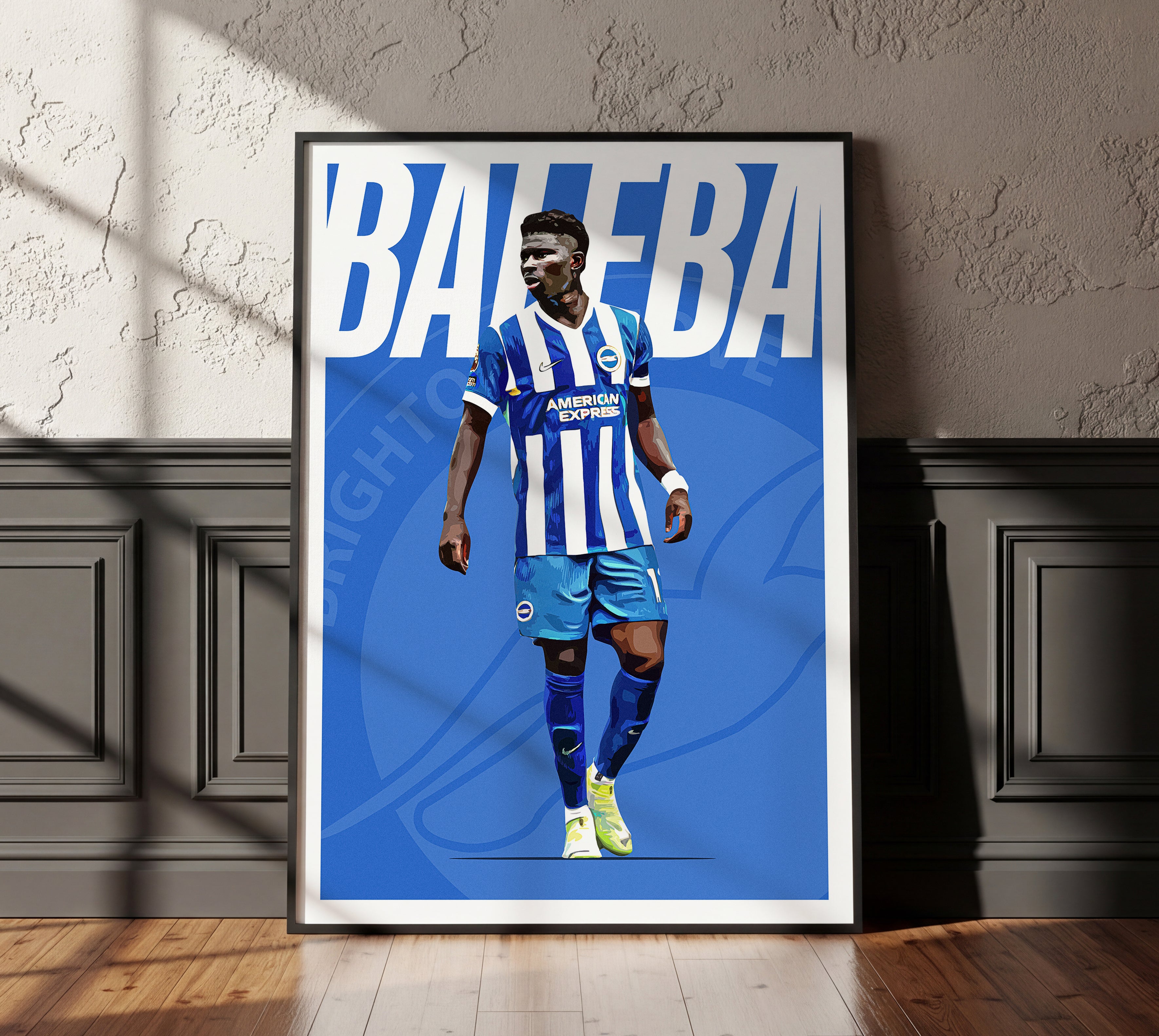 Carlos Baleba 25/26 4K (Home) Poster – SoccerPosterCo