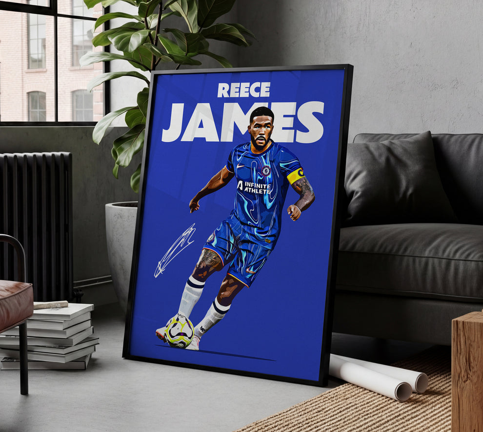 Reece James 24/25 4K Poster – SoccerPosterCo
