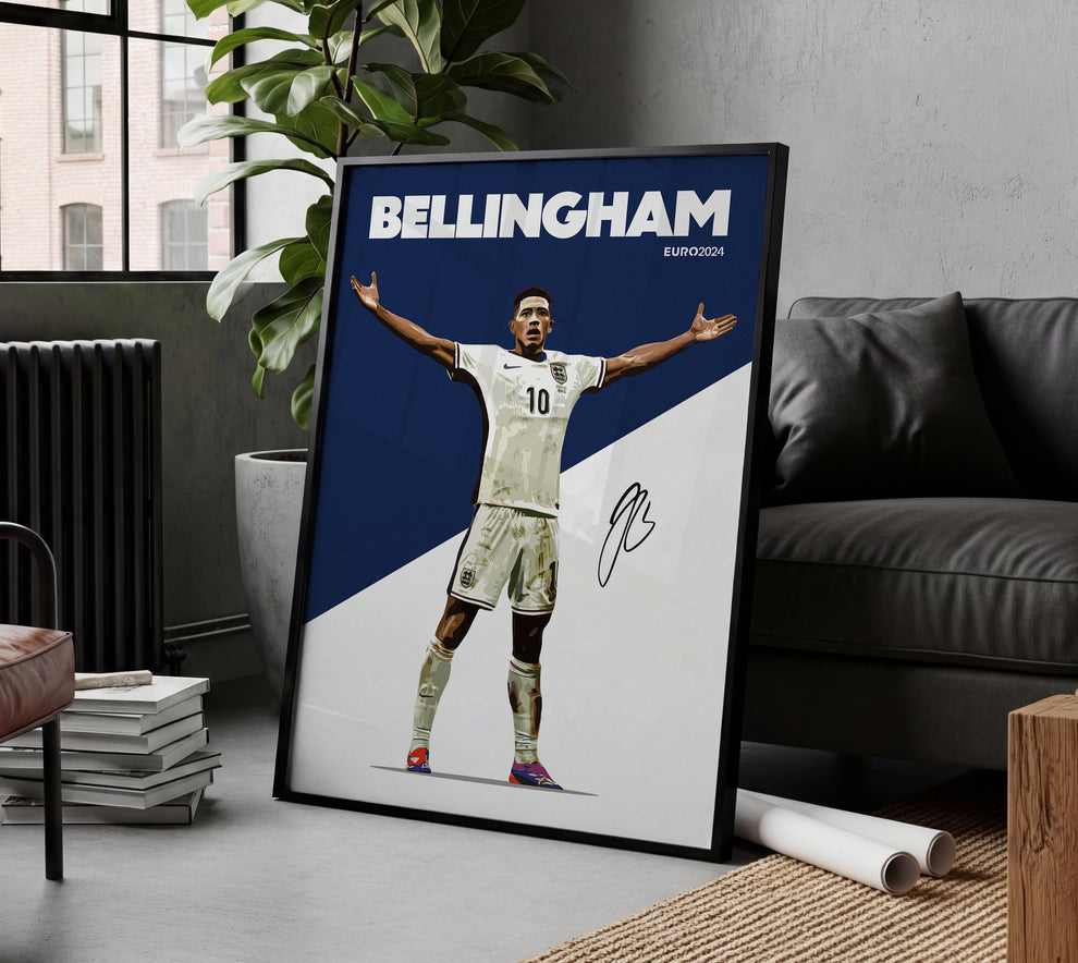 Euro 2024 - Jude Bellingham 'Celebration' 4K Poster – SoccerPosterCo