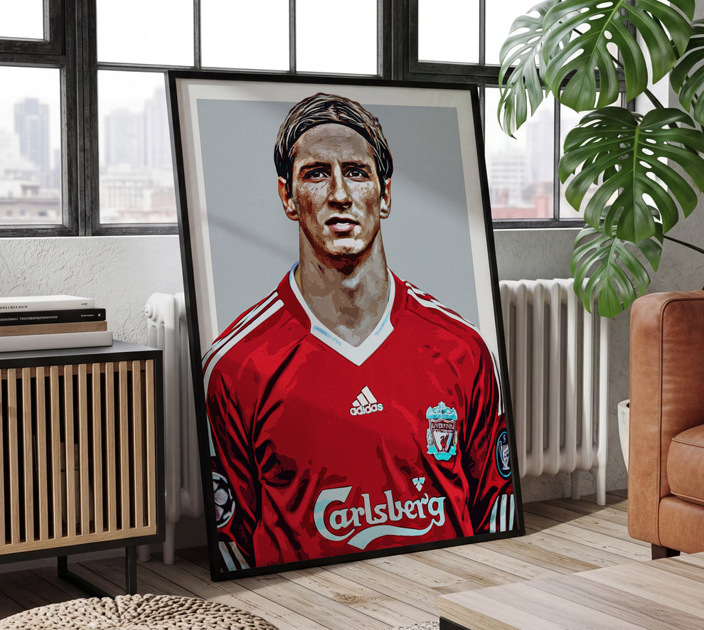 Fernando Torres Icon Poster – SoccerPosterCo