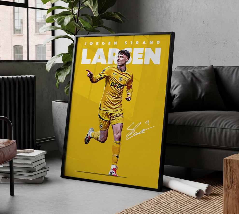 Jorgen Strand Larsen 24/25 4K Poster – SoccerPosterCo