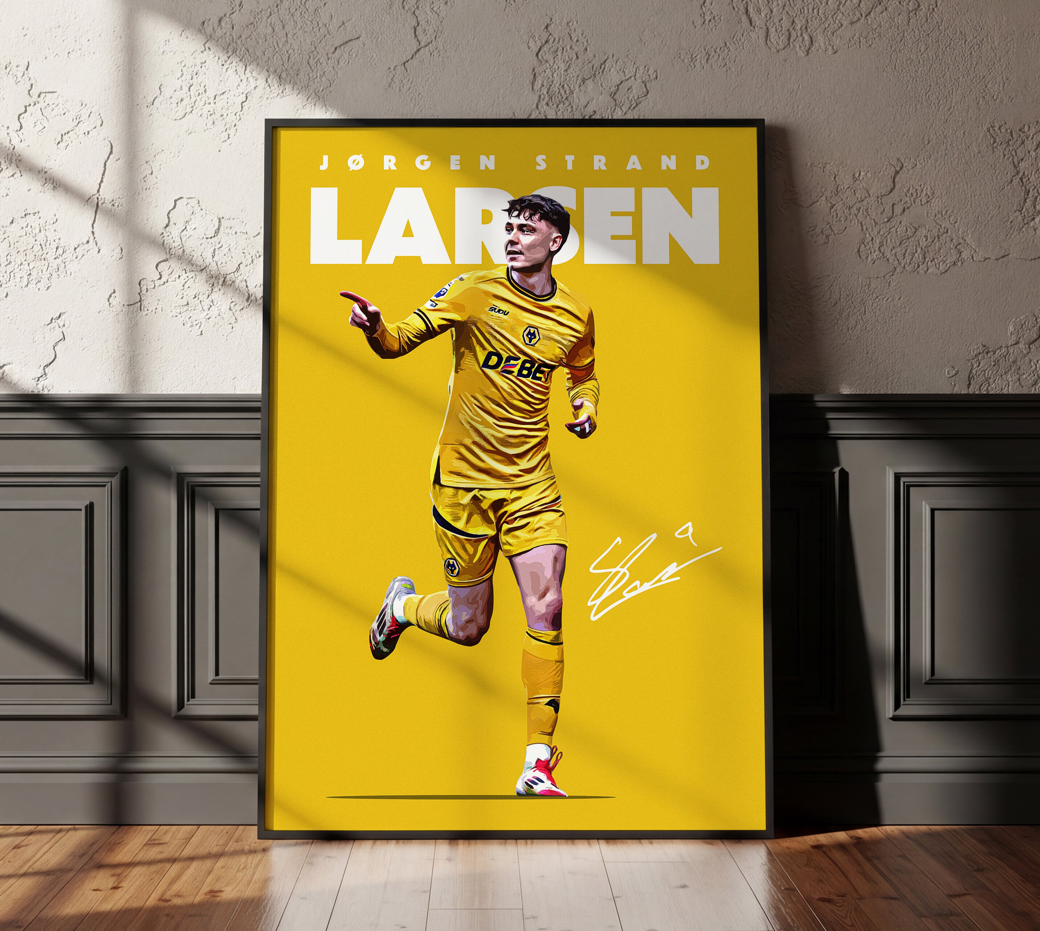 Jorgen Strand Larsen 24/25 4K Poster – SoccerPosterCo