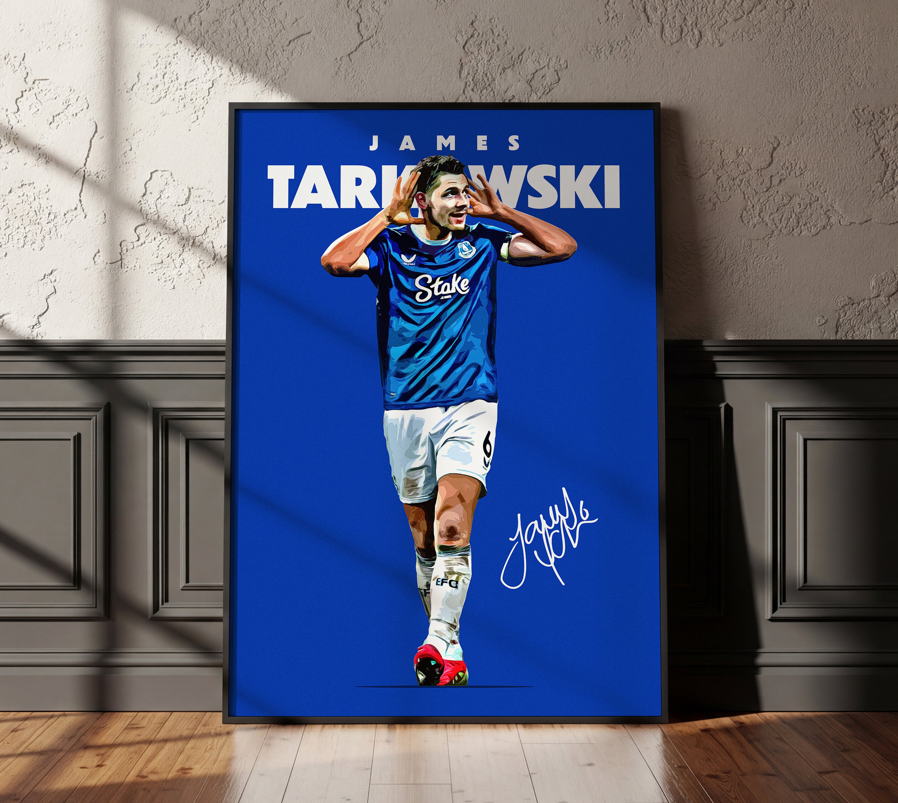 James Tarkowski 24/25 4K Poster – SoccerPosterCo