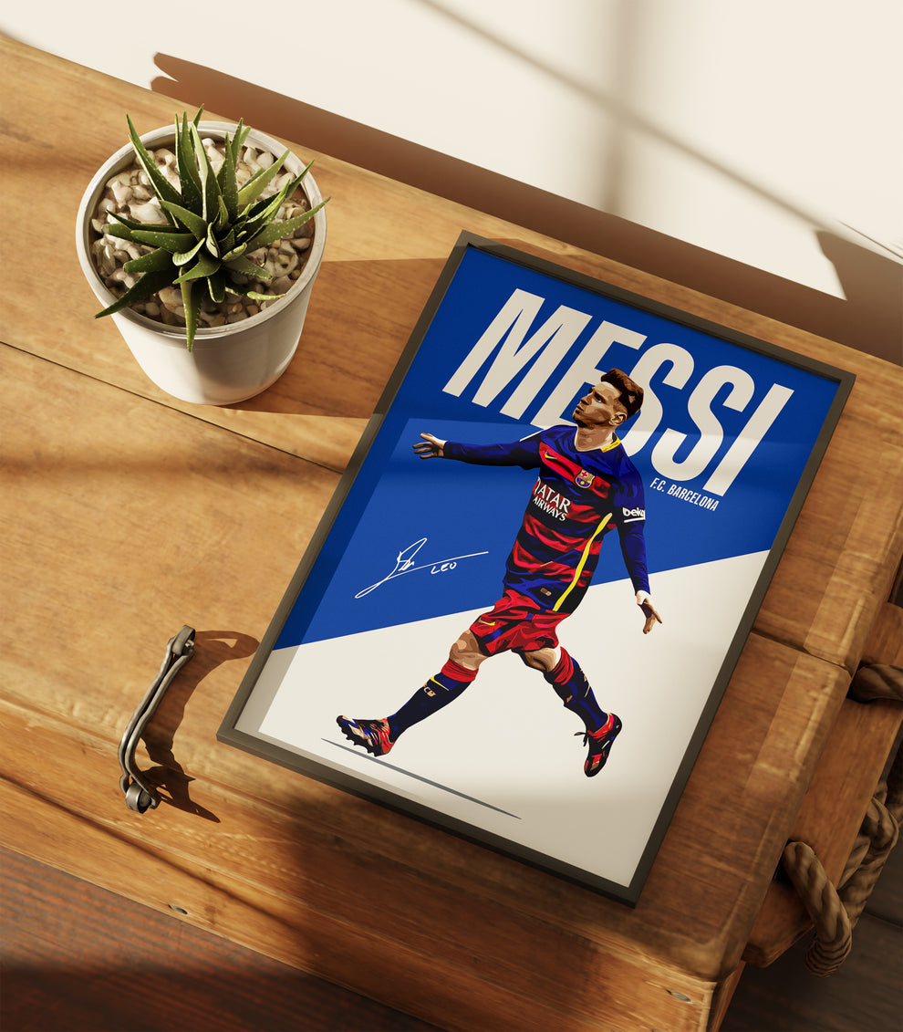 Lionel Messi 4K Icon Poster – SoccerPosterCo