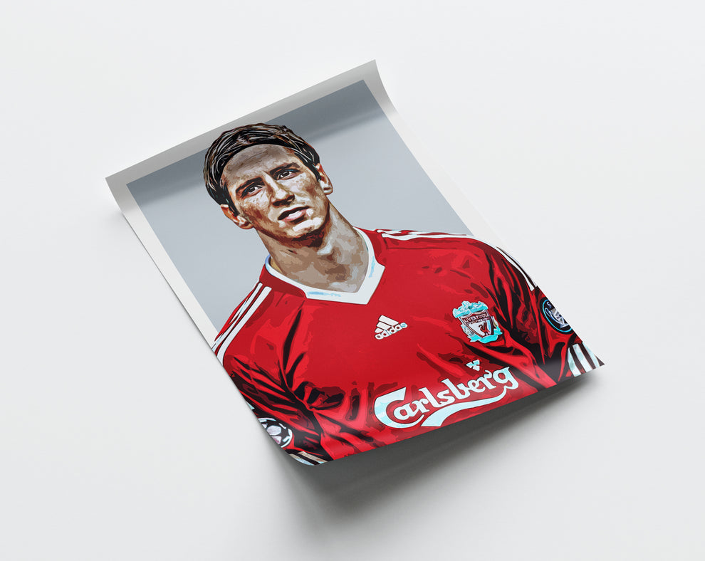 Fernando Torres Icon Poster – SoccerPosterCo