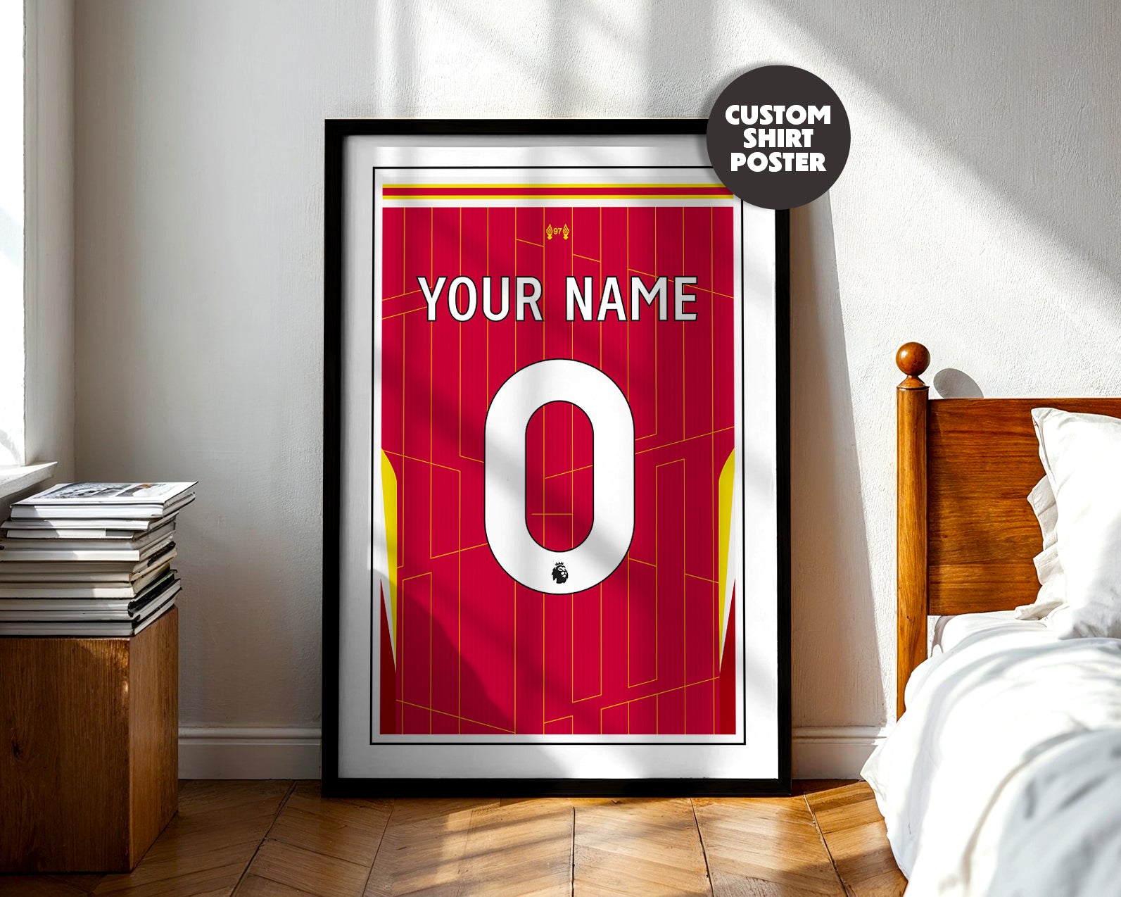Liverpool Shirt 24/25 Customisable Poster – SoccerPosterCo