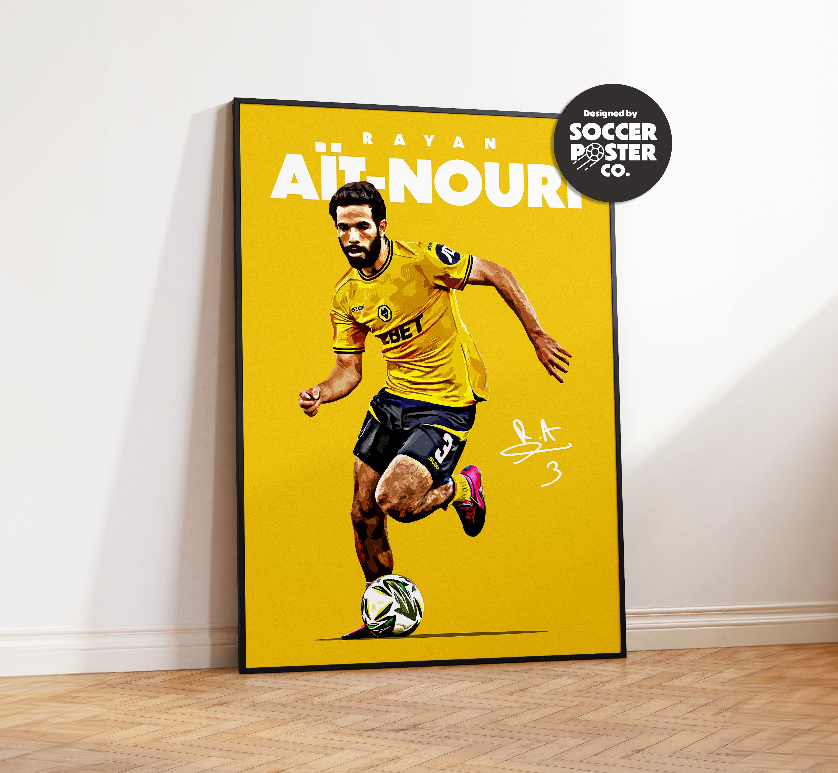 Rayan Aït-Nouri 24/25 4K Poster – SoccerPosterCo