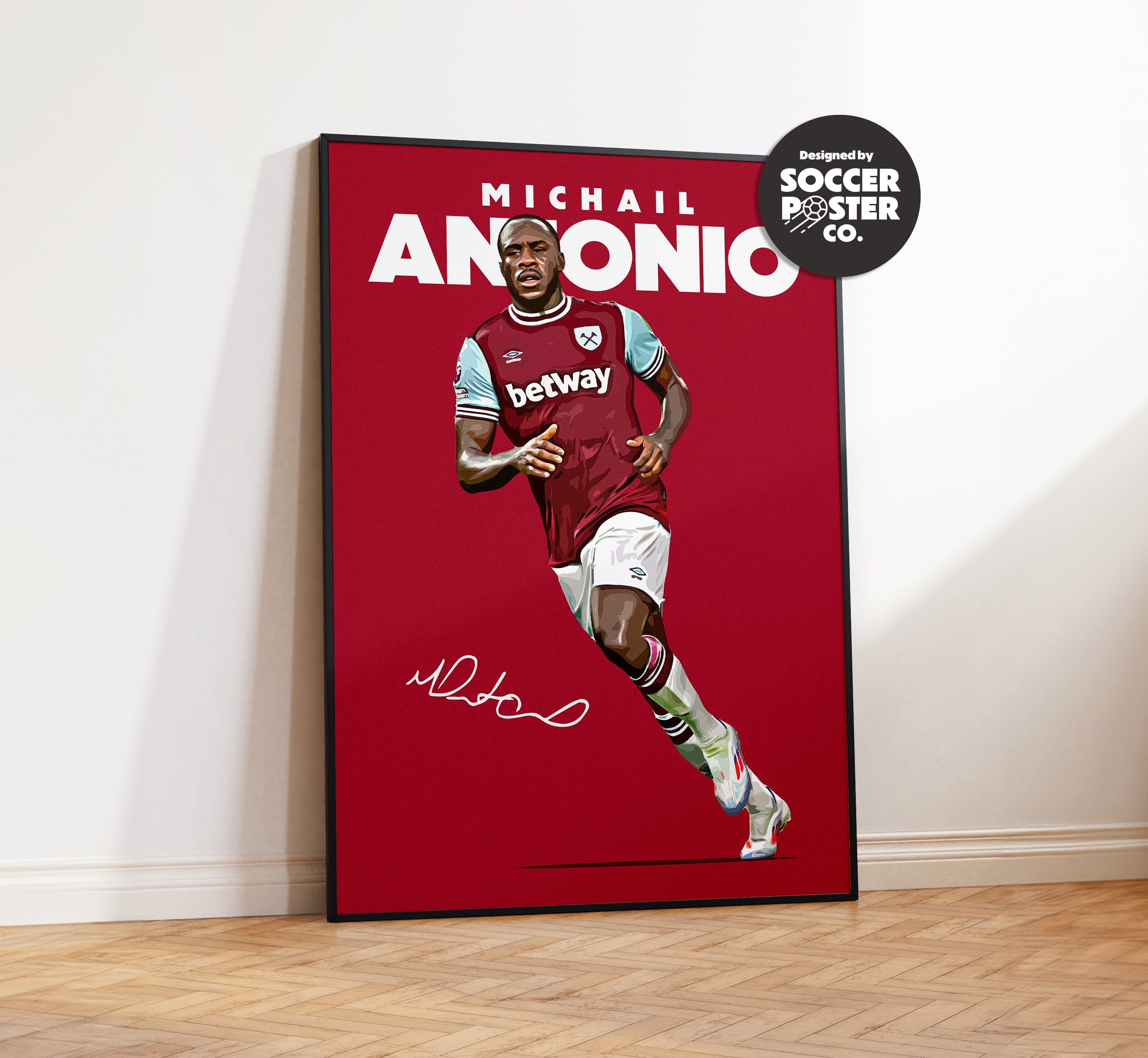 Michail Antonio 24/25 4K Poster – SoccerPosterCo