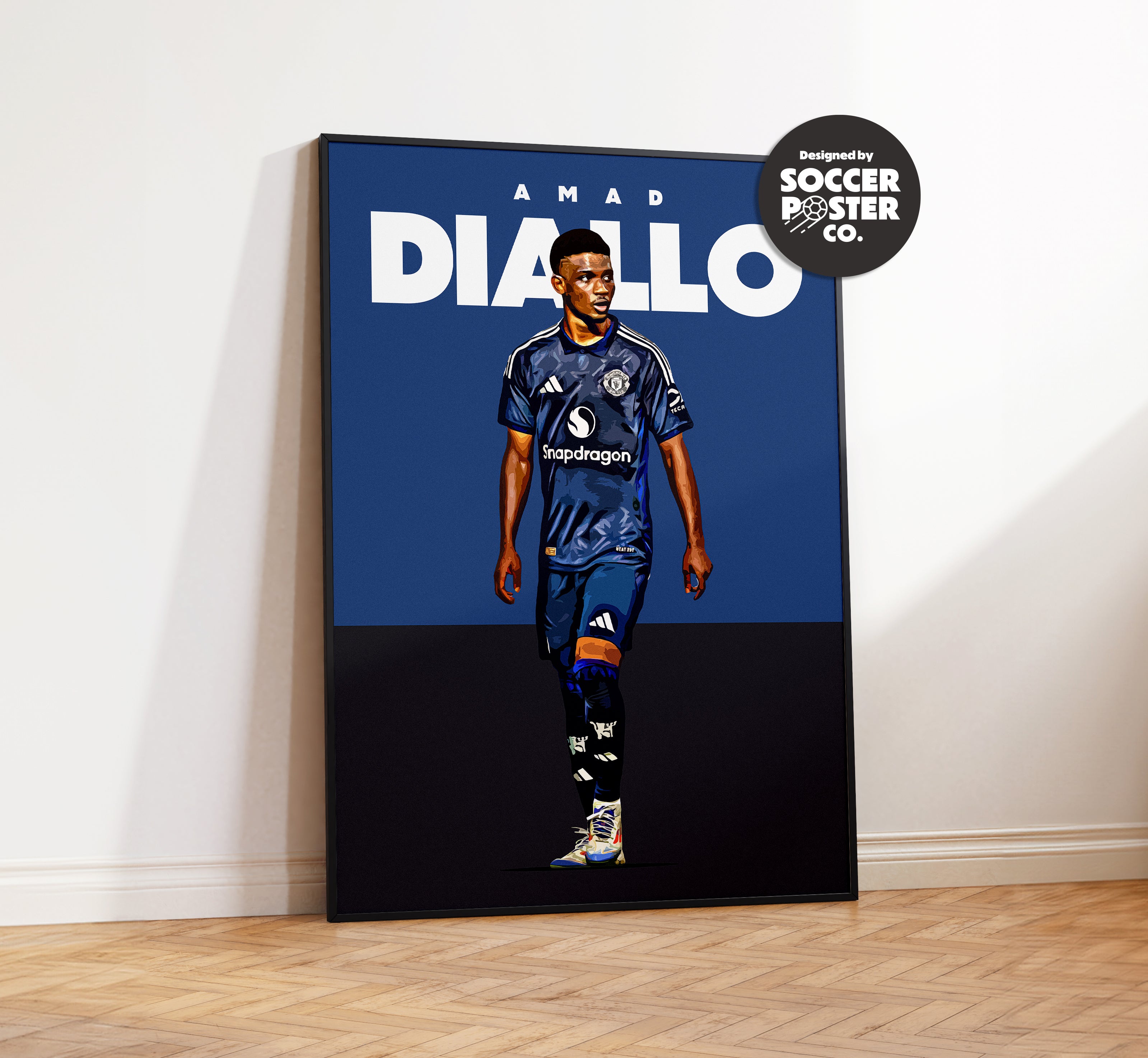 Amad Diallo 24/25 4K Poster – SoccerPosterCo