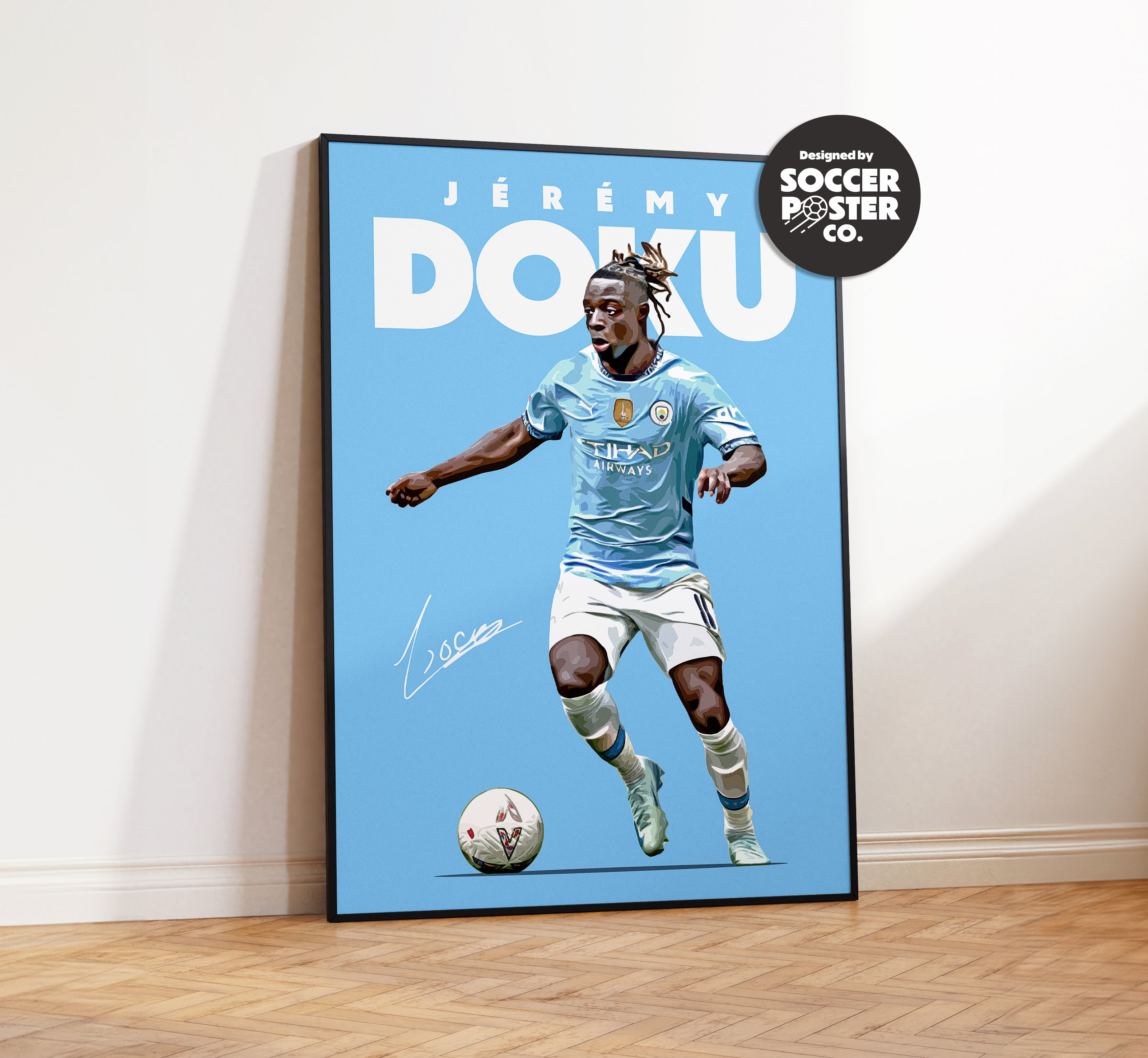 Jeremy Doku 24/25 4K Poster – SoccerPosterCo