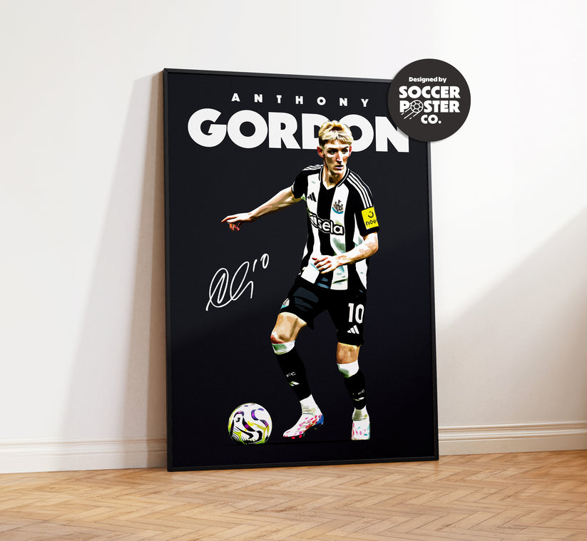 Anthony Gordon 24/25 4K Poster – SoccerPosterCo