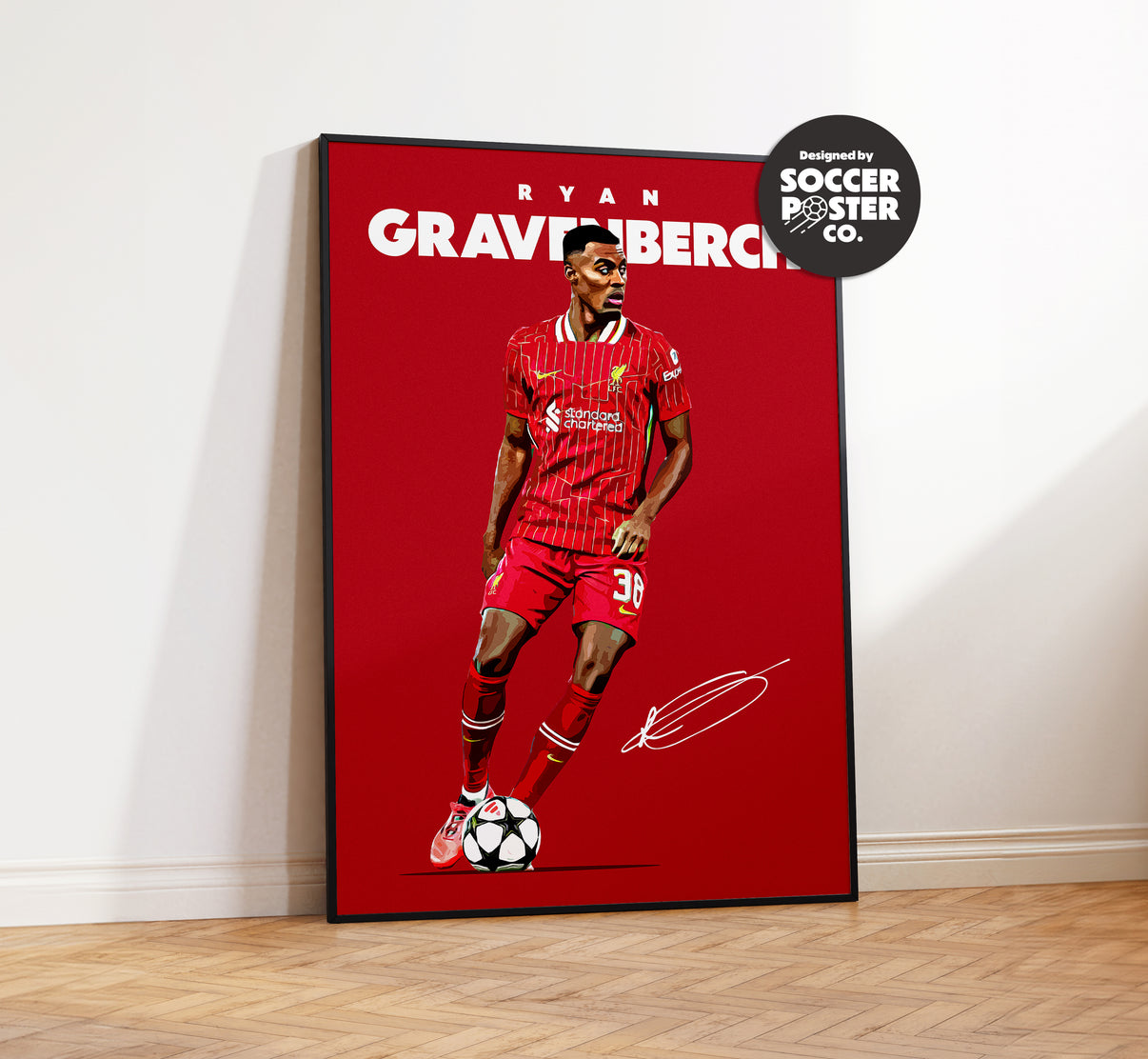 Ryan Gravenberch 24/25 4K Poster – SoccerPosterCo