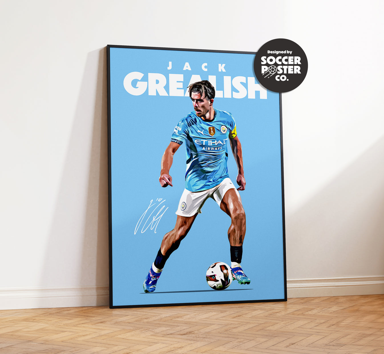 Jack Grealish 24/25 4K Poster – SoccerPosterCo