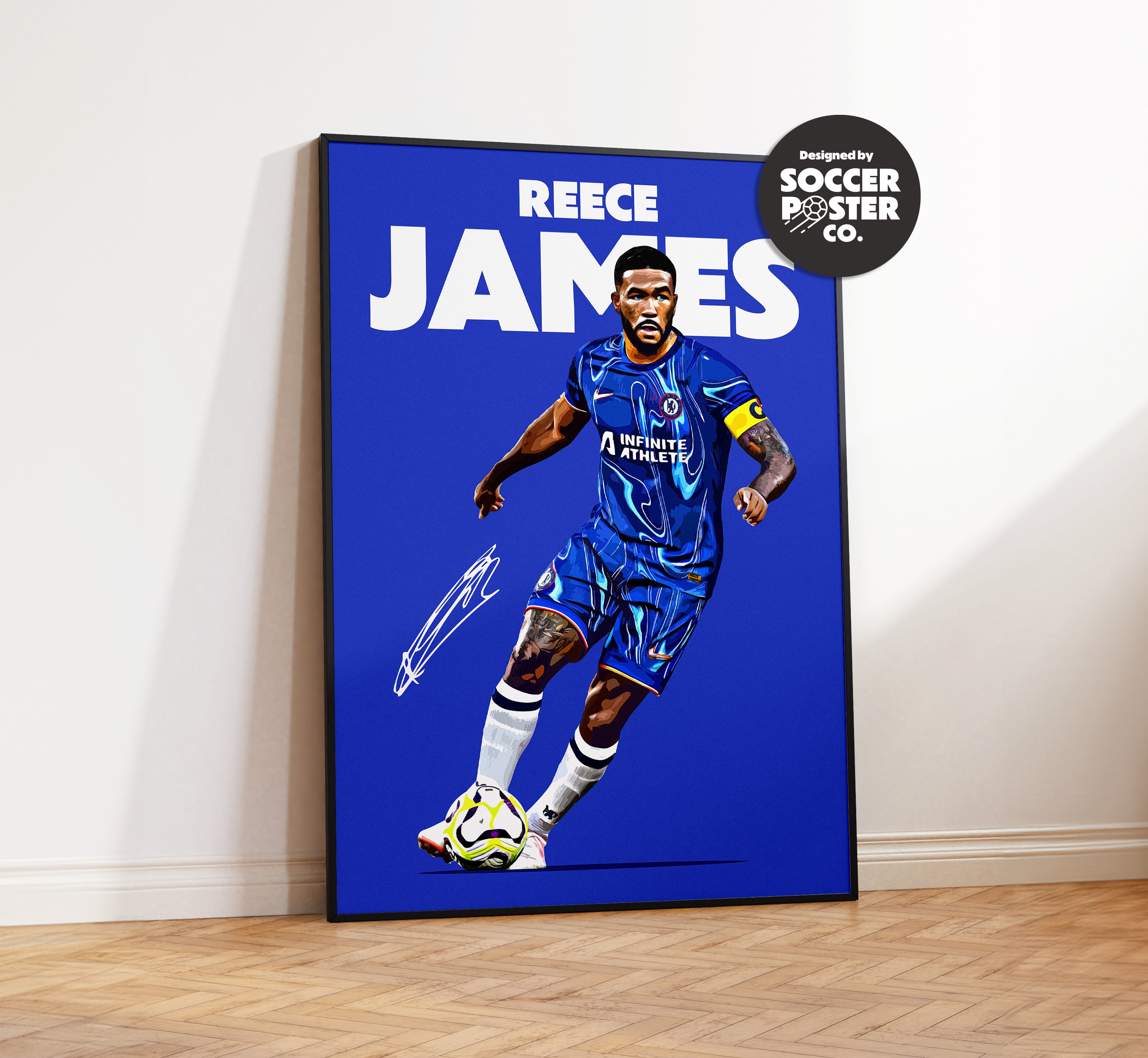 Reece James 24/25 4K Poster – SoccerPosterCo
