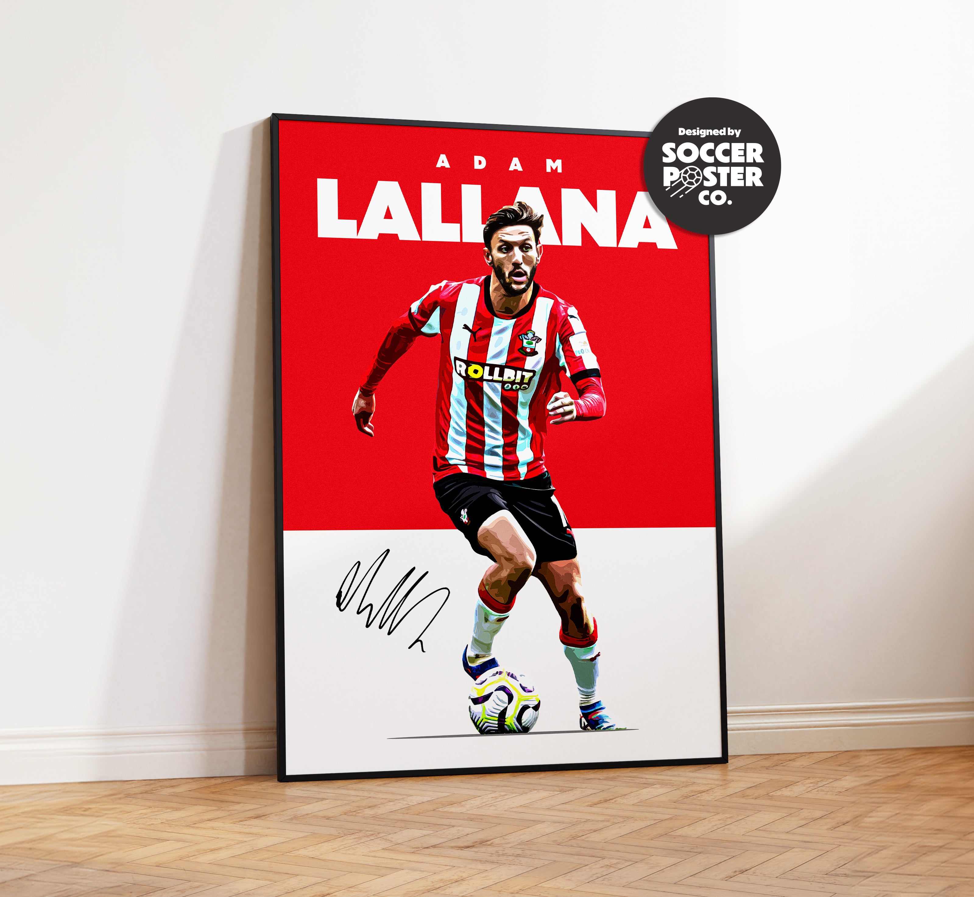 Adam Lallana 24/25 4K Poster – SoccerPosterCo