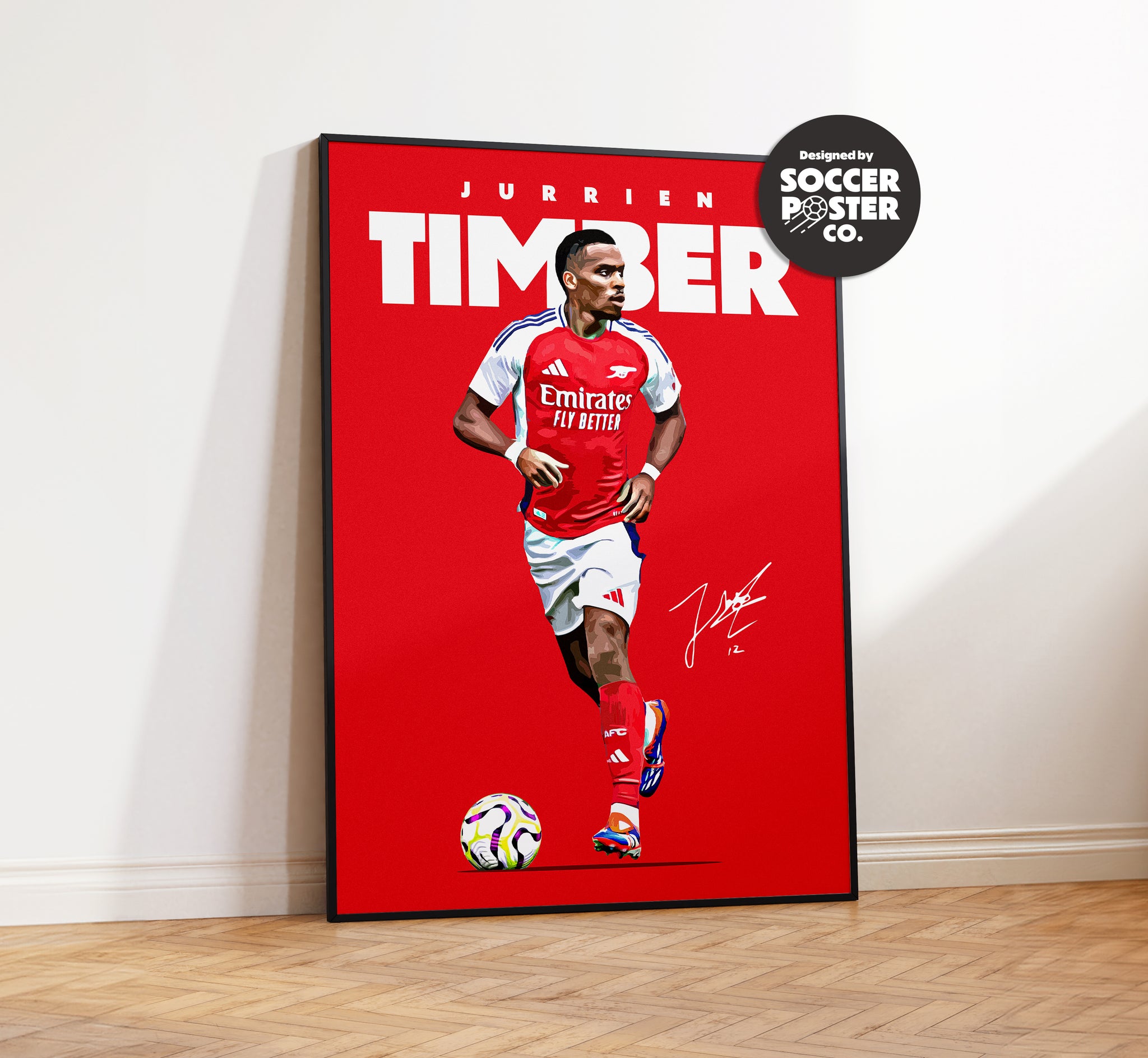 Jurrien Timber 24/25 4K Poster – SoccerPosterCo