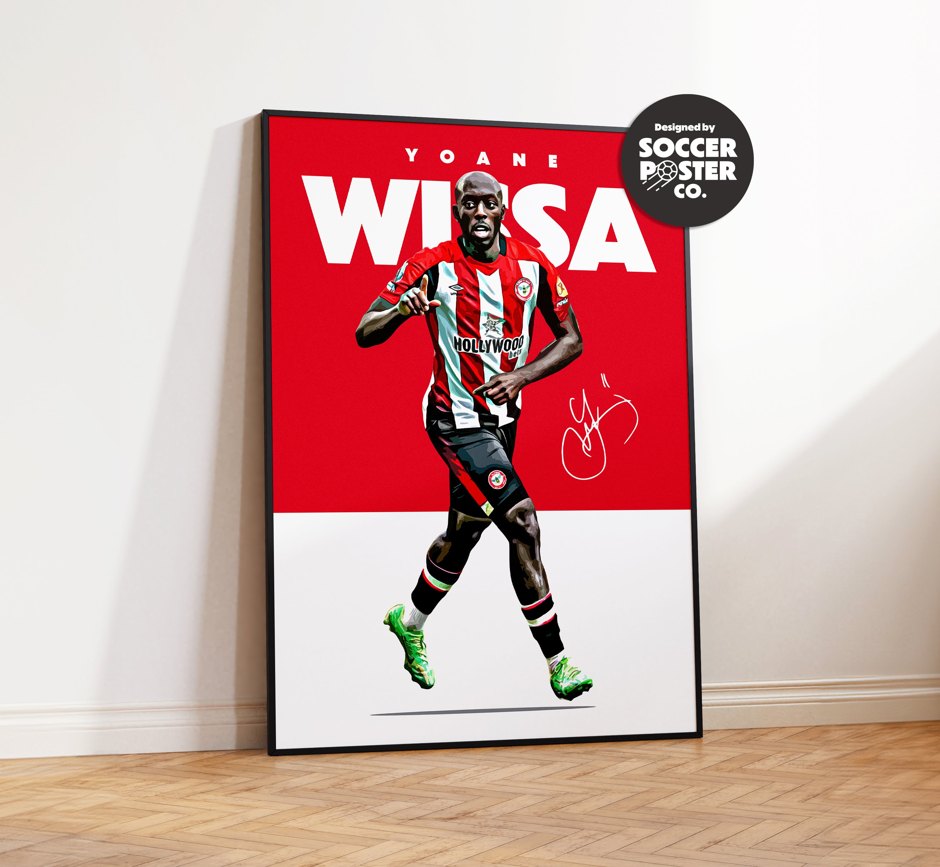 Yoane Wissa 24/25 4K Poster – SoccerPosterCo